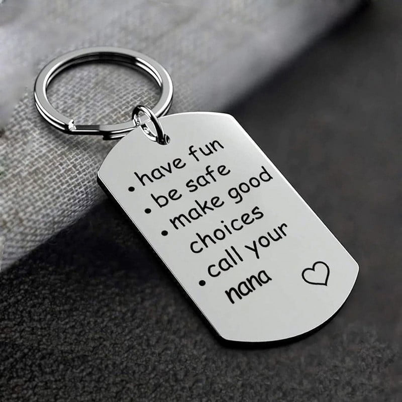 Call Your Grandma Keychain for New Driver Gifts, Have Fun Make Good ...