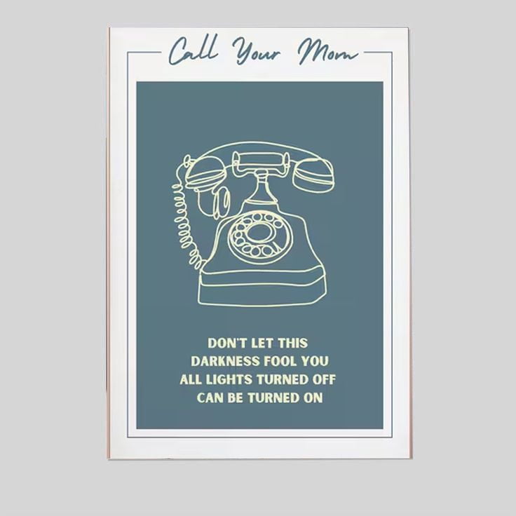 Call Your Mom Inspired Lyric Poster, Home Decor Poster Full Size 24 ...