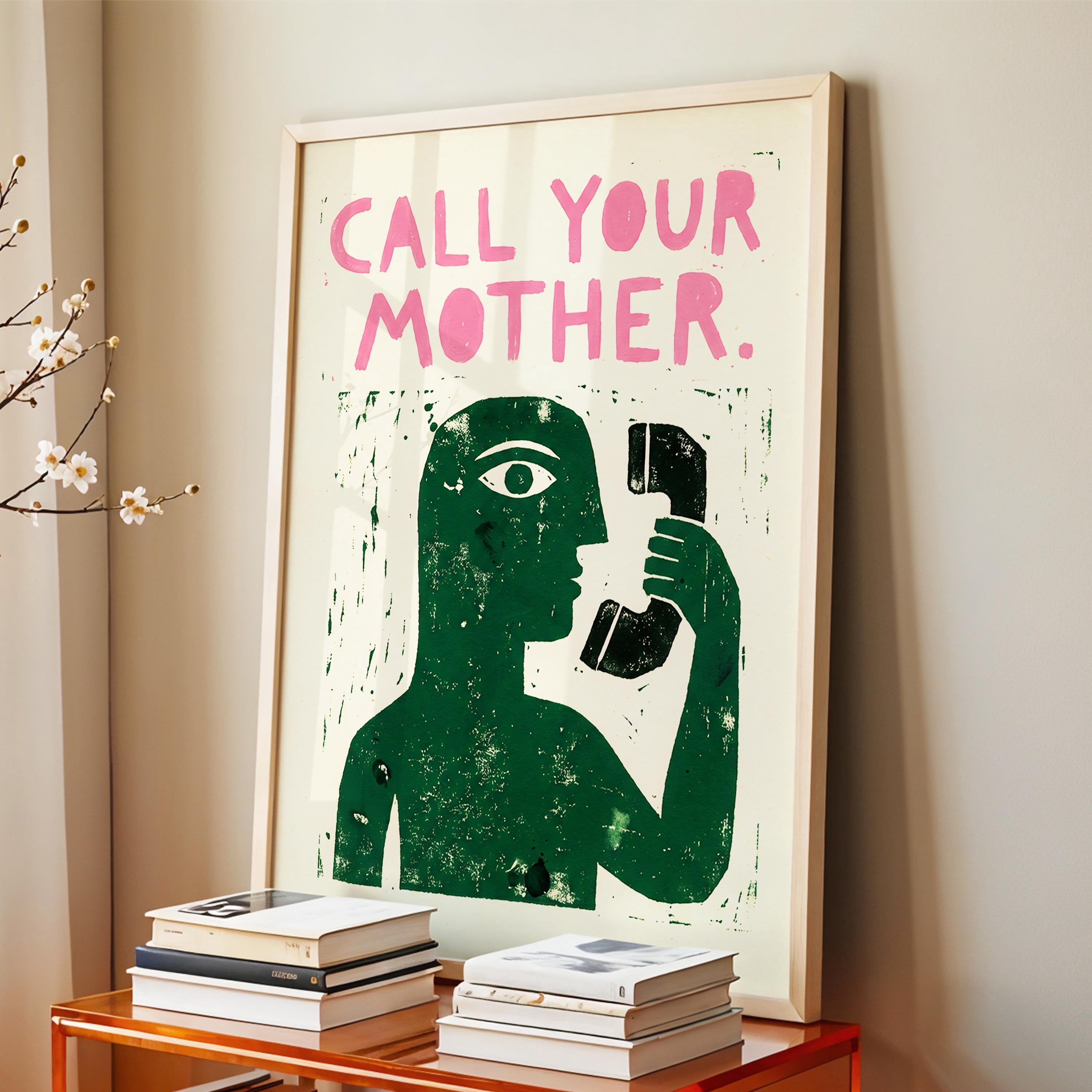 Call Your Mother Wall Art Print, Print & Poster Vintage Style Wall ...