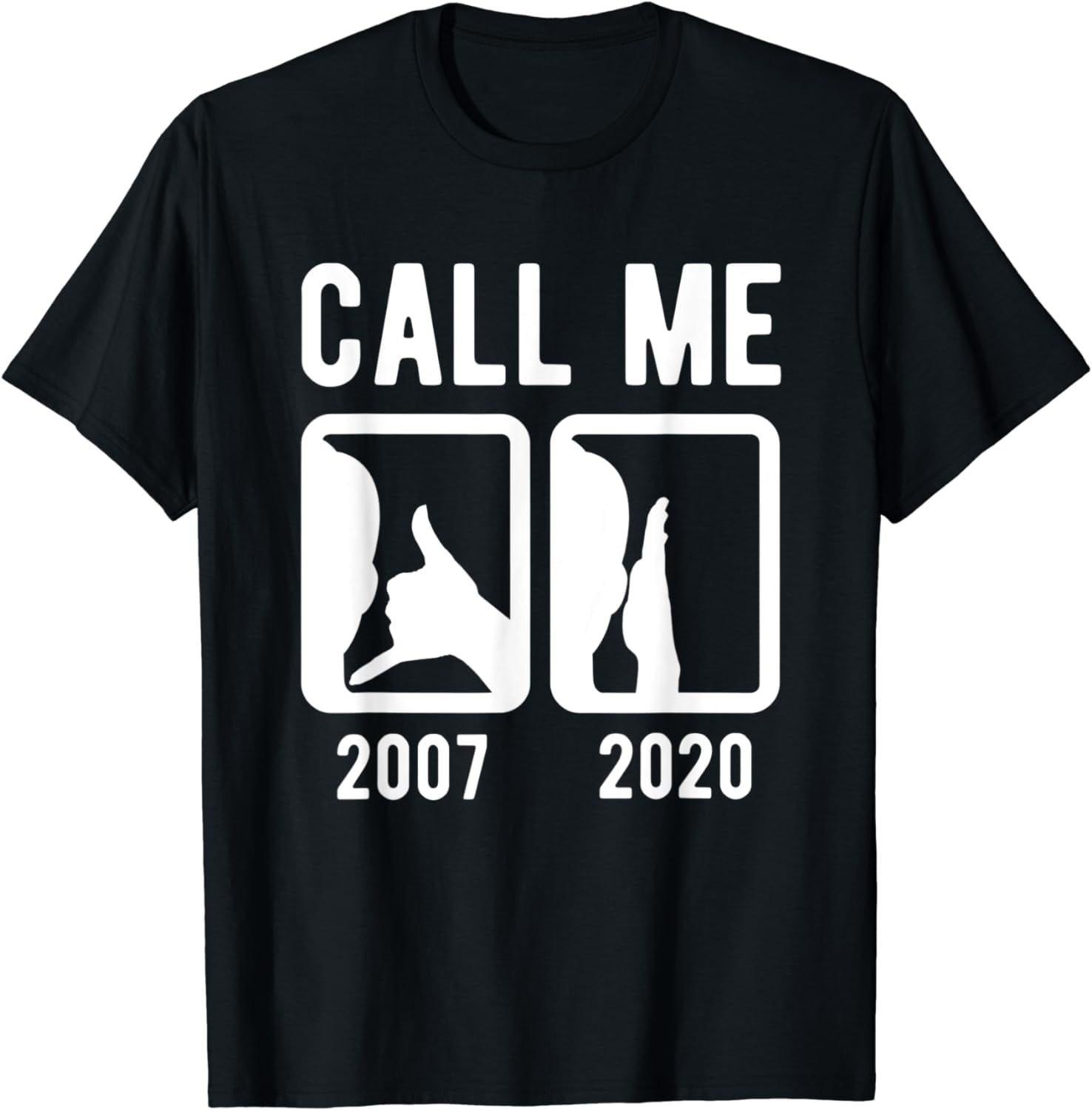 Call me - funny cell phone call hand sign T-Shirt - Walmart.com