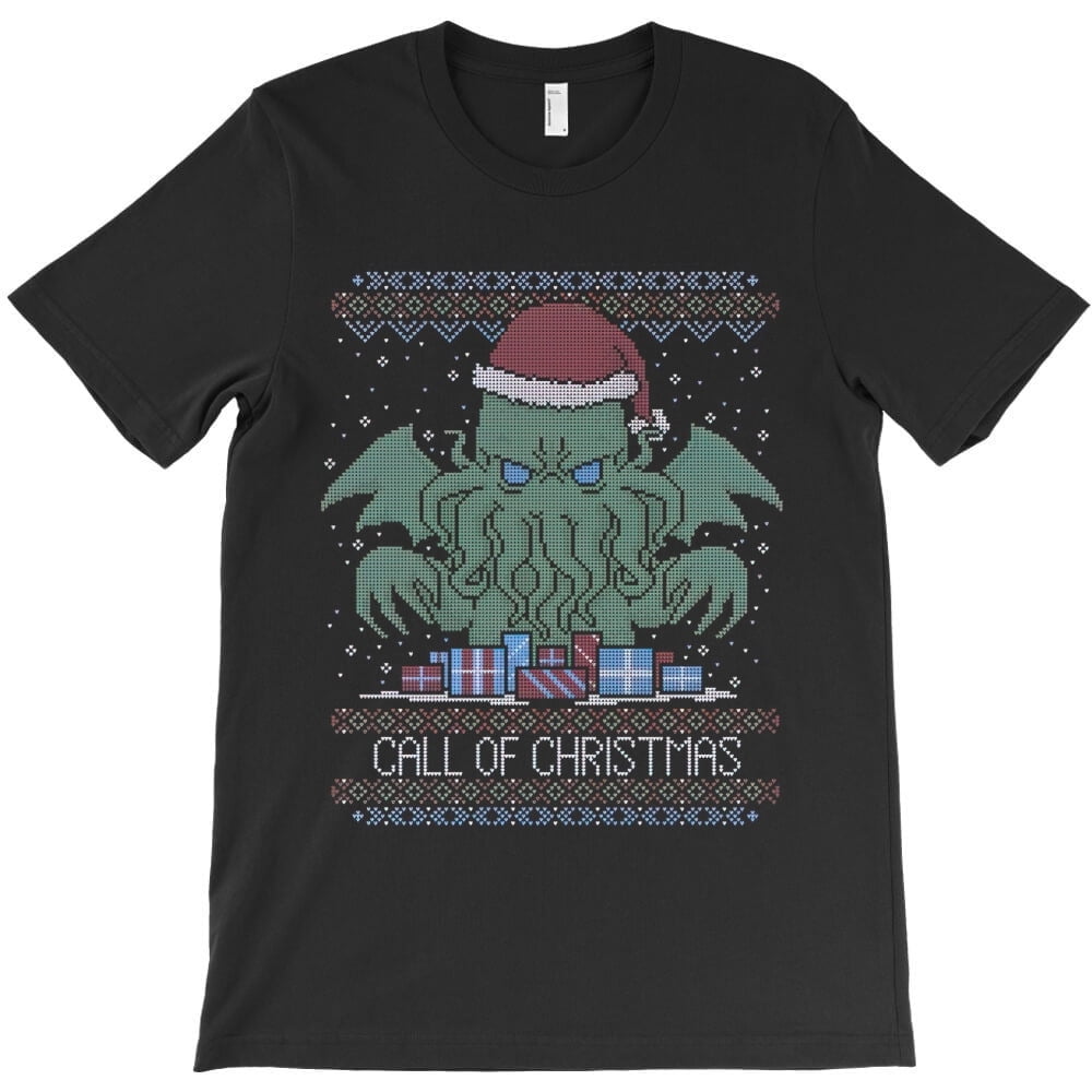 Call of Christmas Horror Creepy Graphic Tee, Funny Cthulhu H9457 Unisex ...
