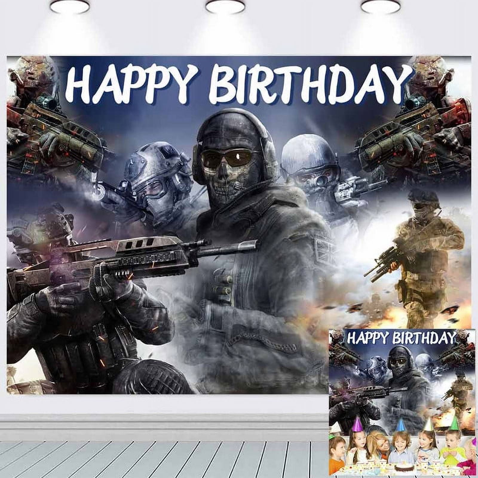 Call of Duty Backdrop Banner Party Supplies Poster Movie Theme ...
