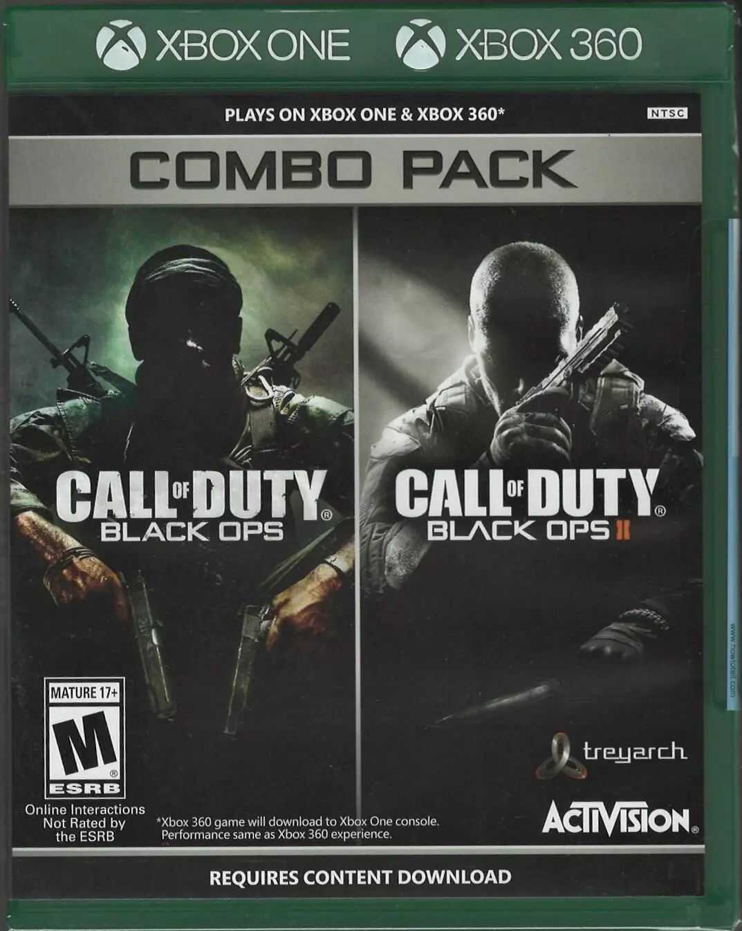 Call of Duty Black Ops 1 2 Combo Pack X360 Xbox One Brand New Factory Sealed Walmart