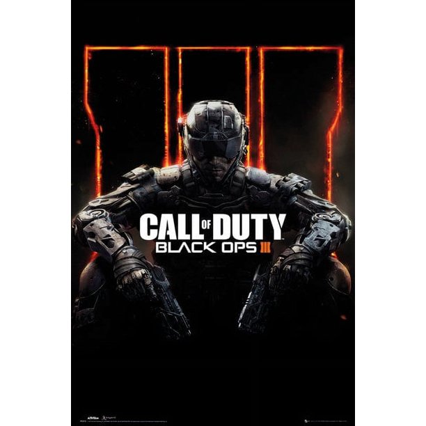 Call of Duty Black Ops 3 Cover Panned Out Laminated Poster (24 x 36 ...