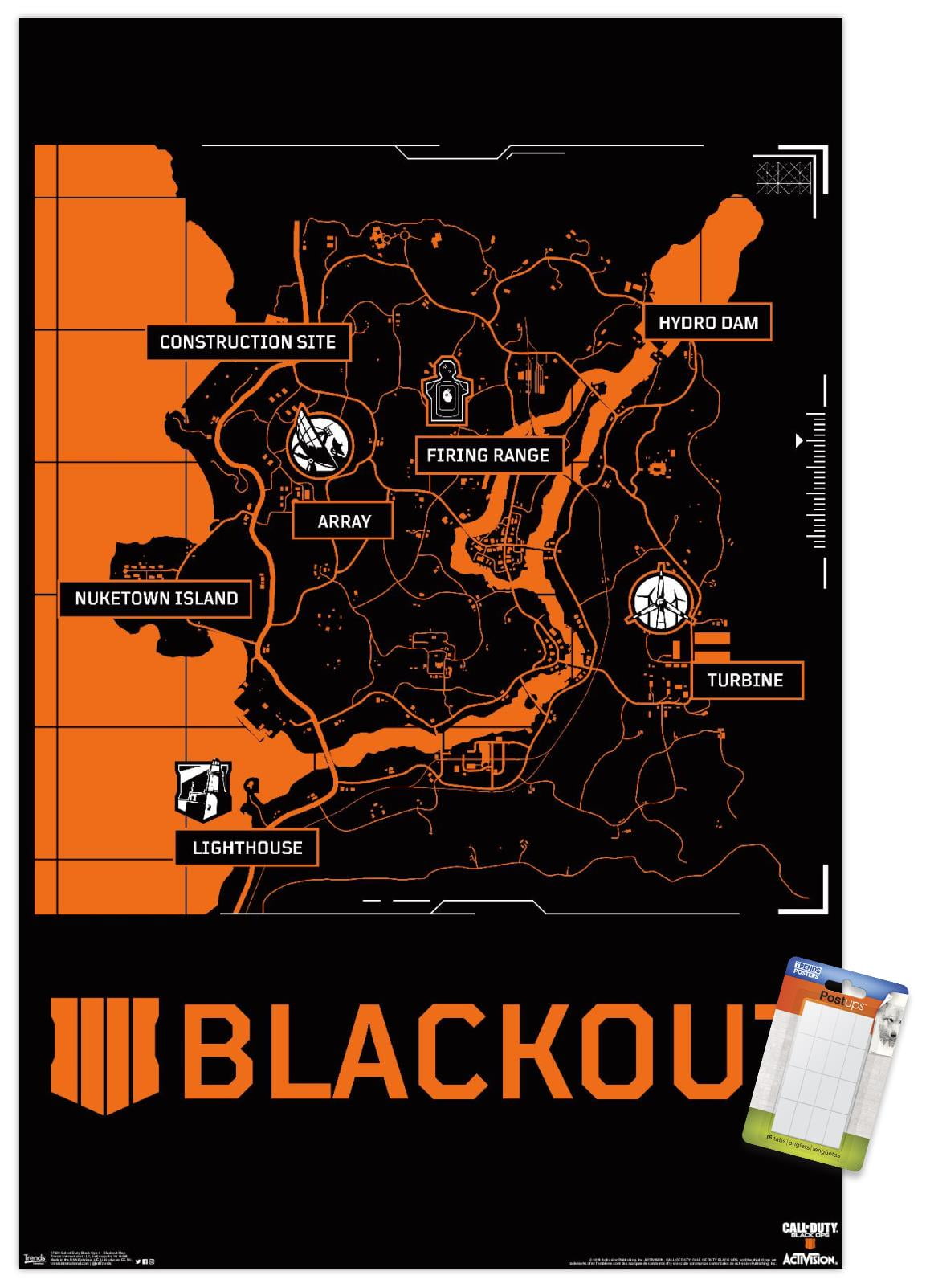 Call of Duty: Black Ops 4 - Blackout Map Wall Poster, 22.375" x 34 ...