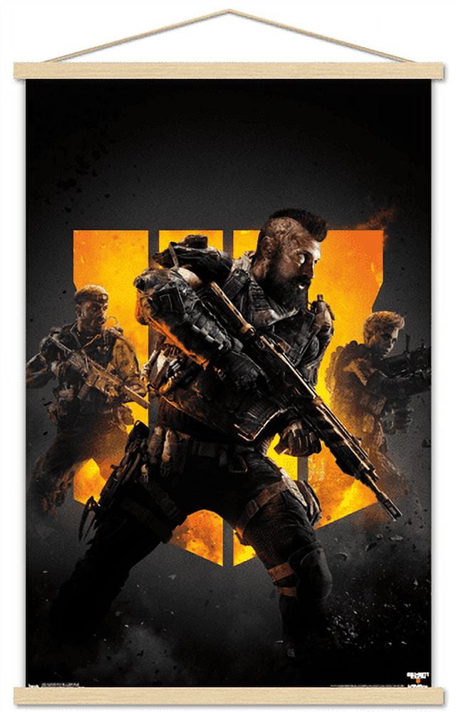 Call of Duty: Black Ops 4 - Group Key Art Wall Poster with Wooden ...