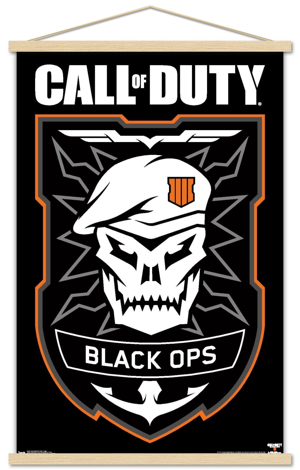 Call of Duty: Black Ops 4 - Logo Wall Poster with Magnetic Frame, 22. ...