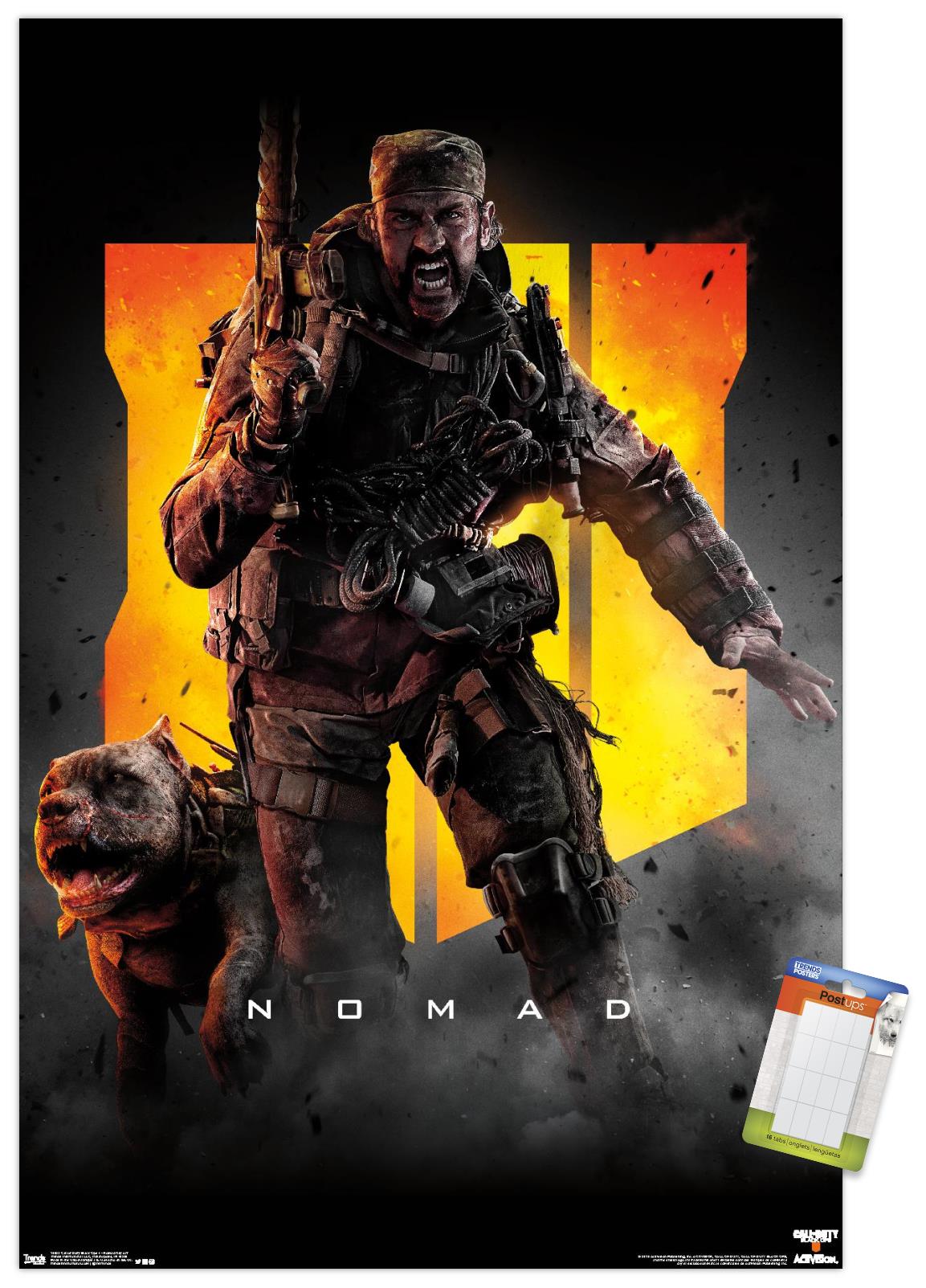 Call of Duty: Black Ops 4 - Nomad Key Art Wall Poster, 14.725" x 22.375 ...