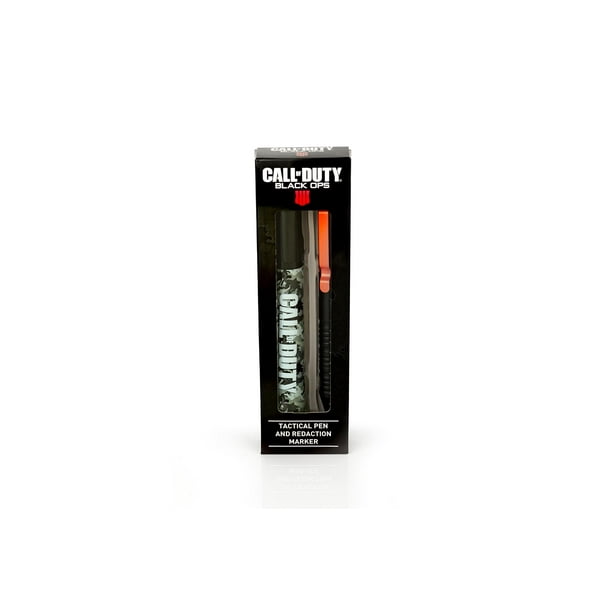 Call of Duty Ops Tactical Pen with Redaction Marker, Black, 4 Count ...
