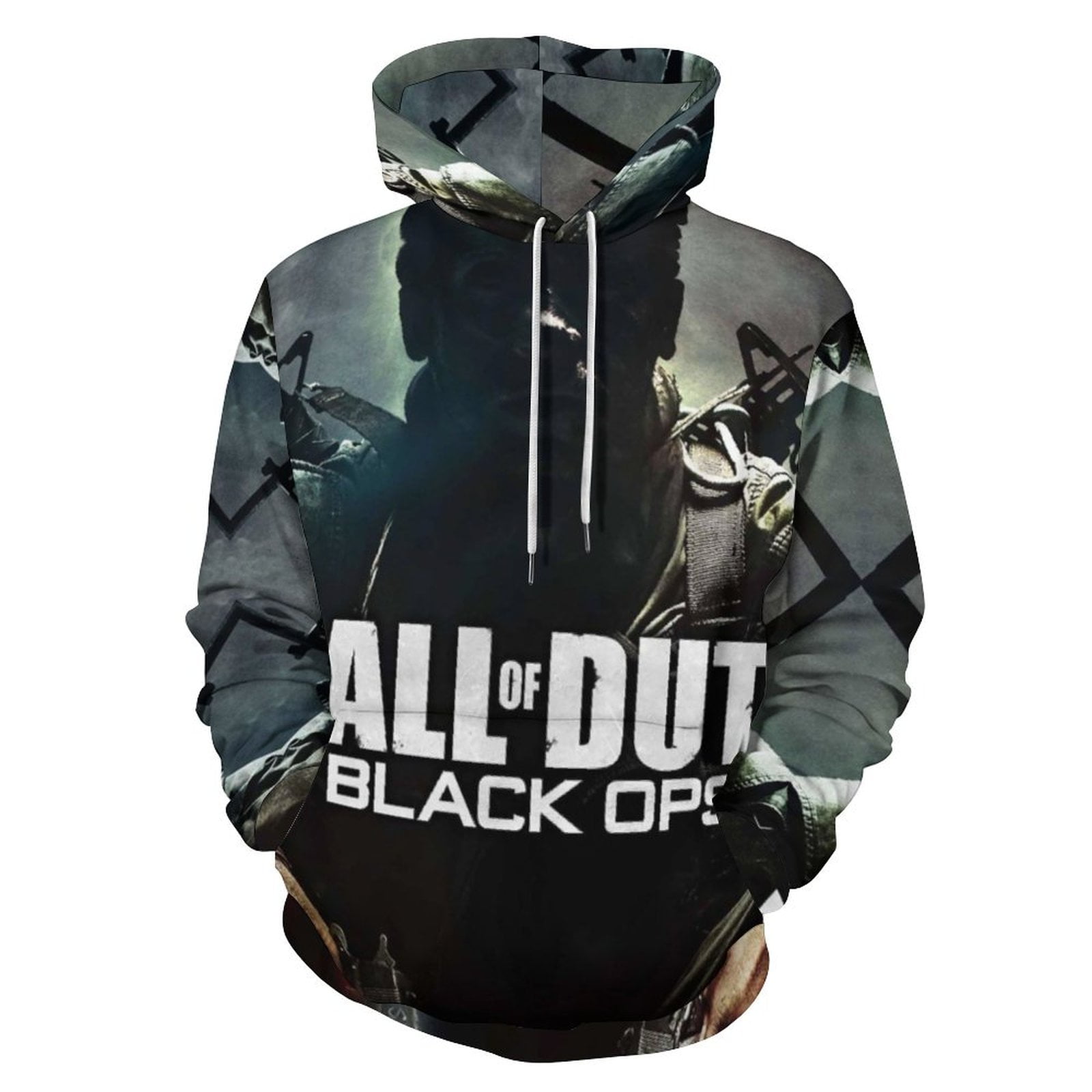 Call of Duty Black Ops Casual Hoodie Jacket Hooded Long Sleeves ...