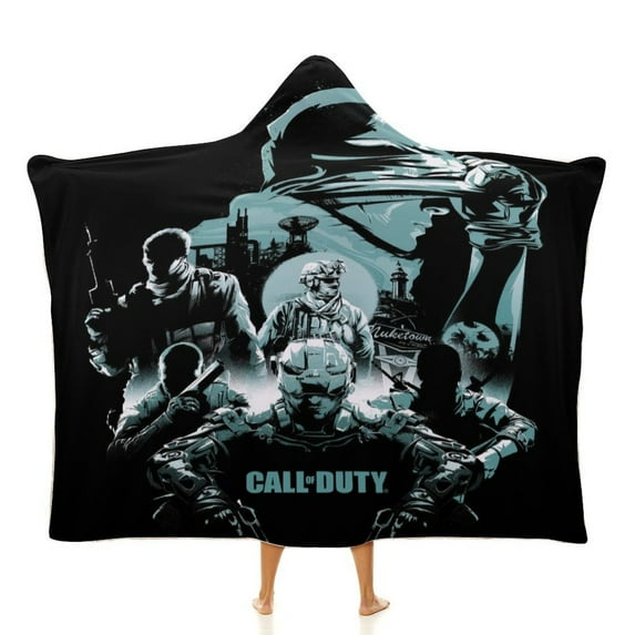 Call of Duty Black Ops Cloak Hooded Blankets Soft Wearable Blanket Cozy ...