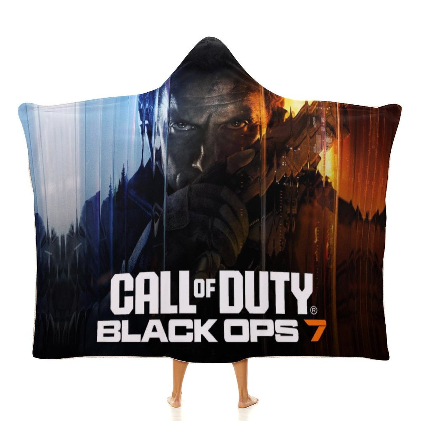Call of Duty Black Ops Cloak Hooded Blankets Soft Wearable Blanket Cozy ...