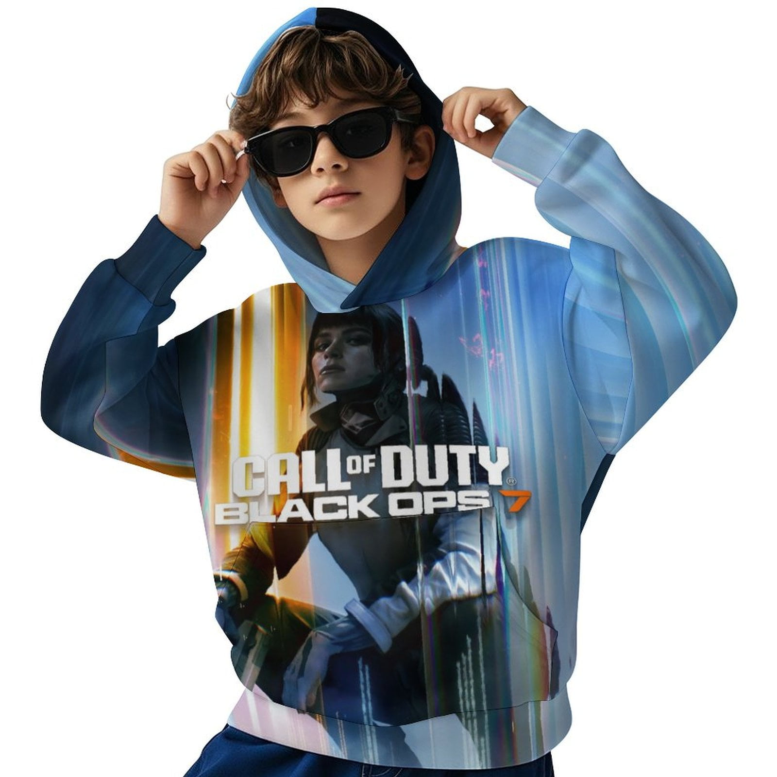 Call of Duty Black Ops Hooded Sweatshirt Graphic Printed Long Sleeves ...