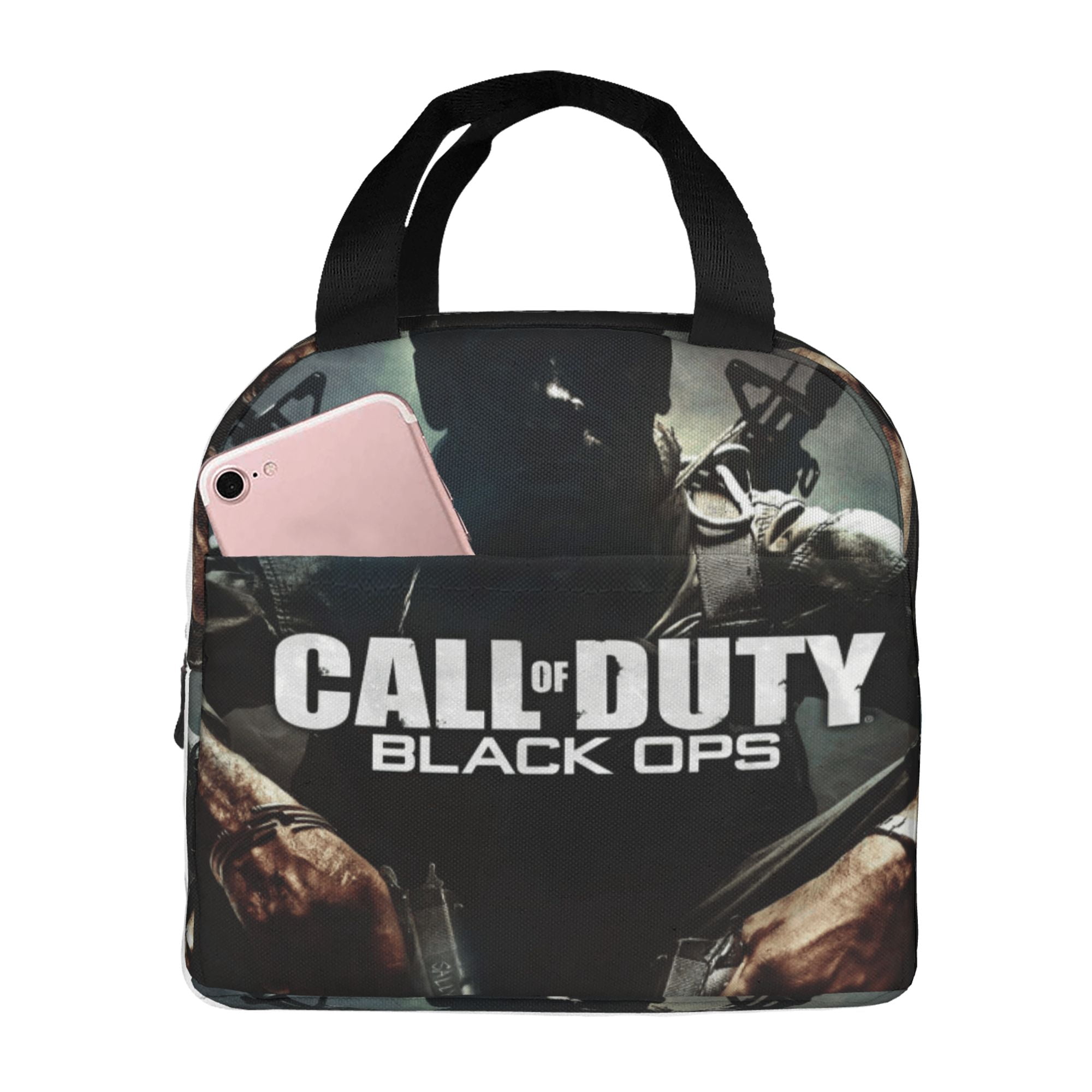 Call of Duty Black Ops Reusable Lunch Bag Cooler Tote Bag Adjustable ...
