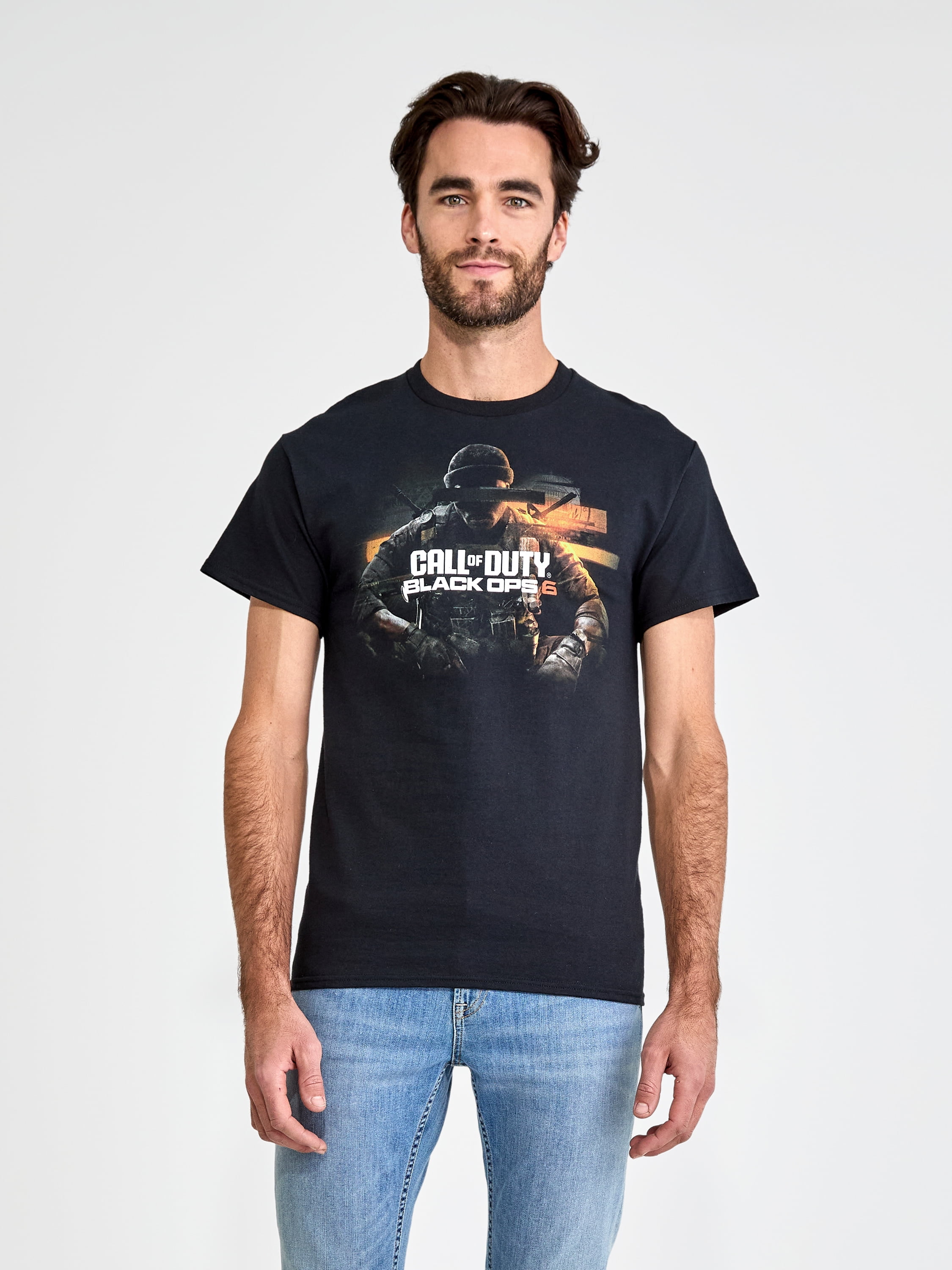 Call of Duty Black Ops 6 Men’s & Big Men’s Cotton Graphic Tee, Sizes S ...