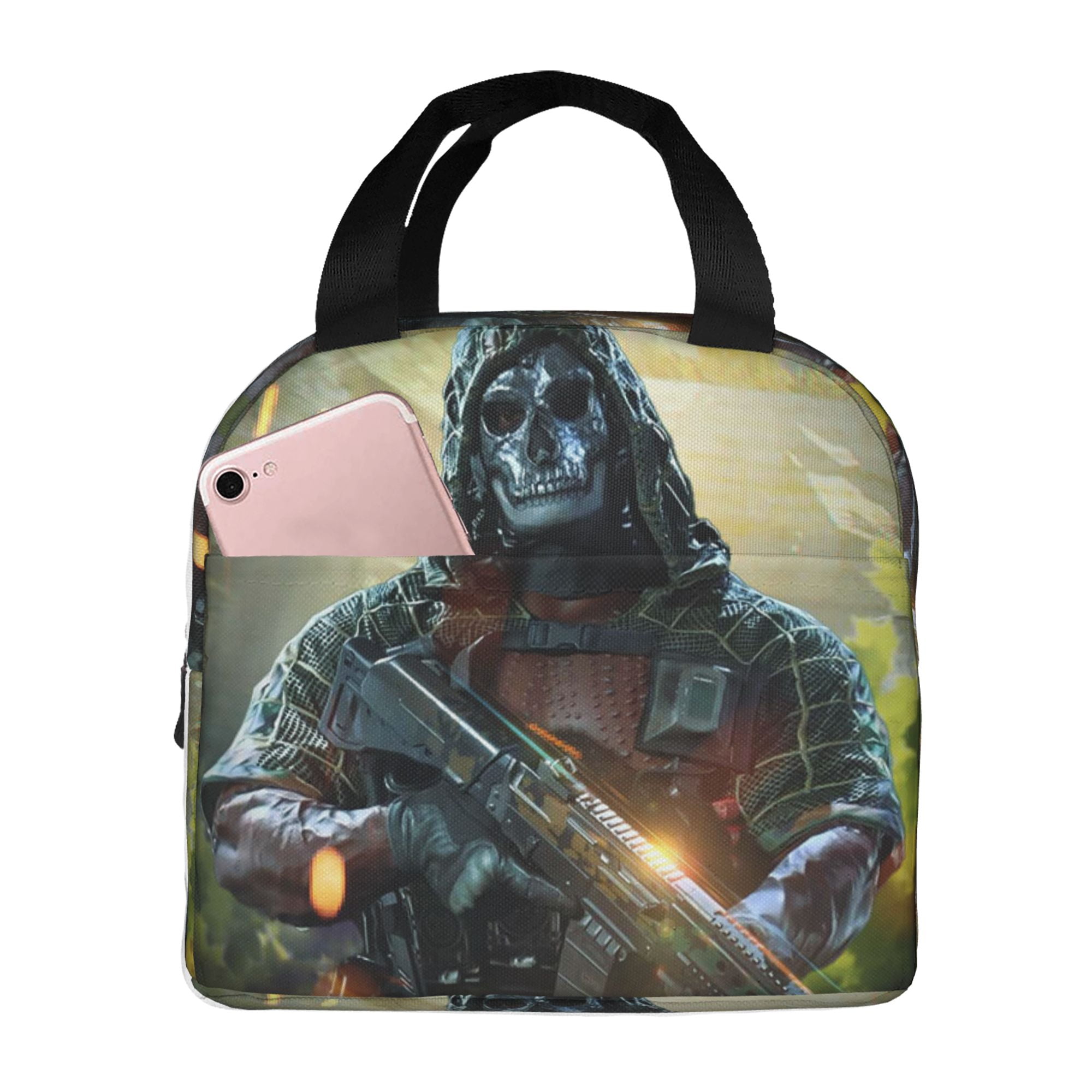Call of Duty Game Reusable Lunch Bag Cooler Tote Bag Adjustable ...