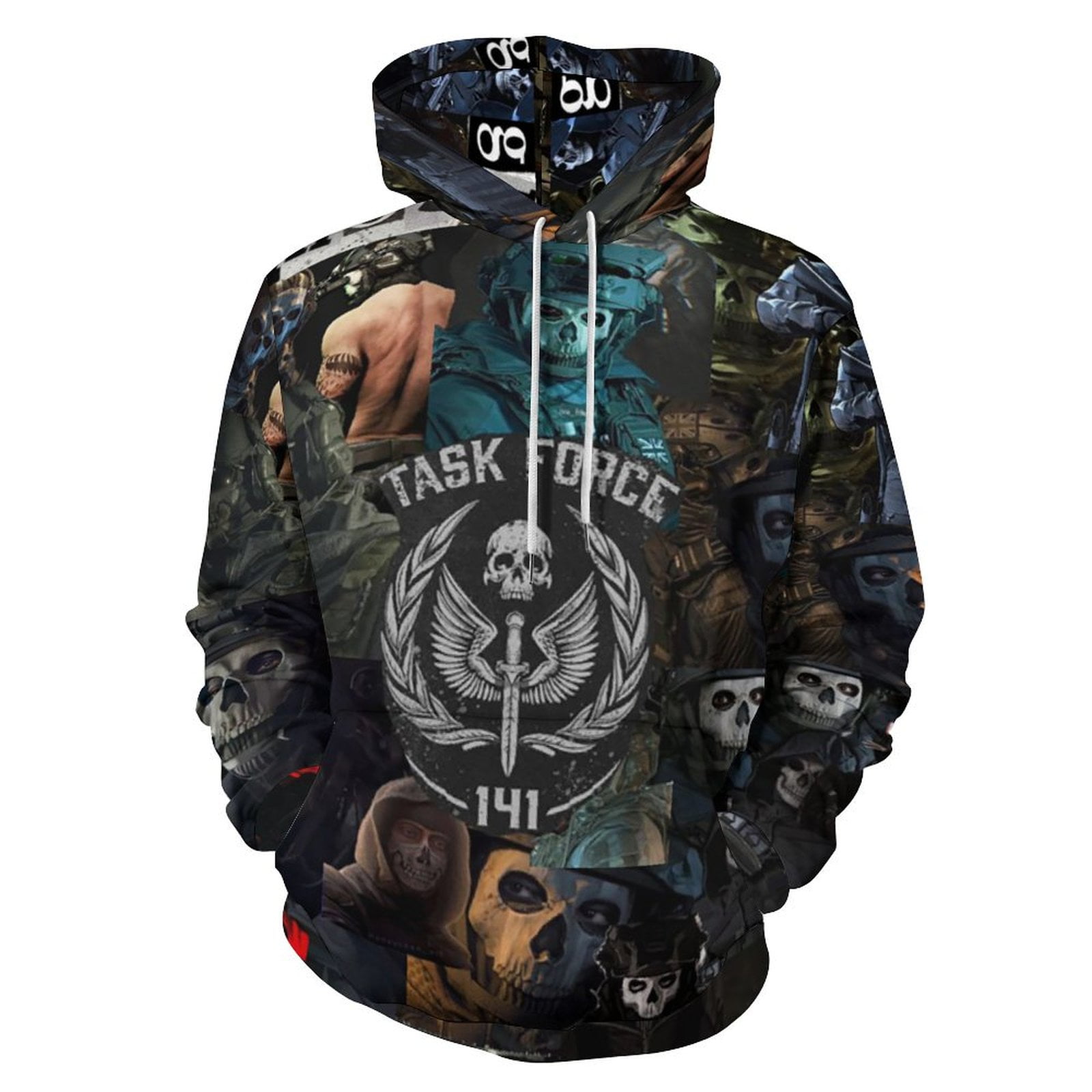 Call of Duty Ghost Novelty Hoodies Adult 3D Print Pullover Sweatshirt ...