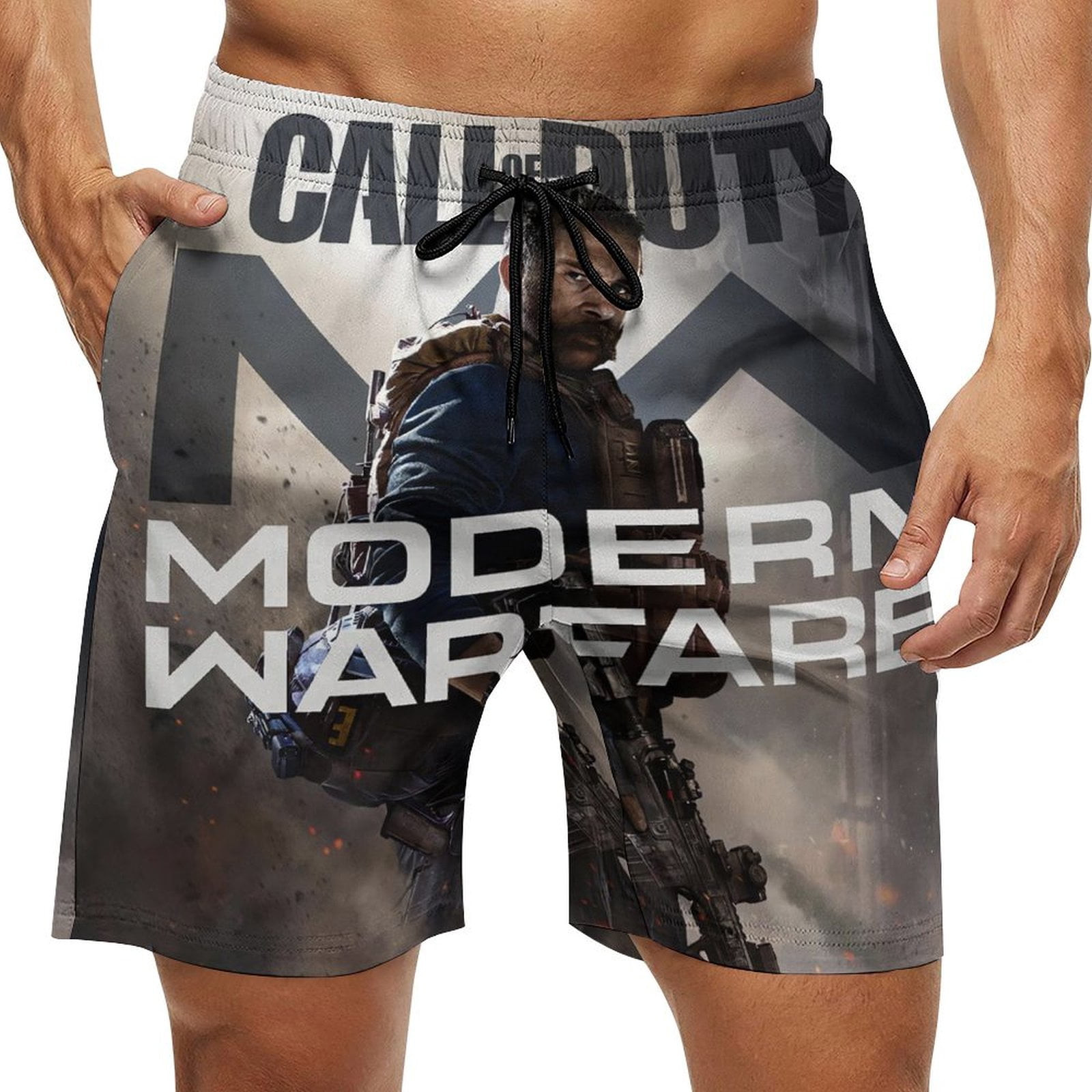 Call of Duty Men's Beach Shorts Swim Trunks Quick Dry Casual Polyester ...