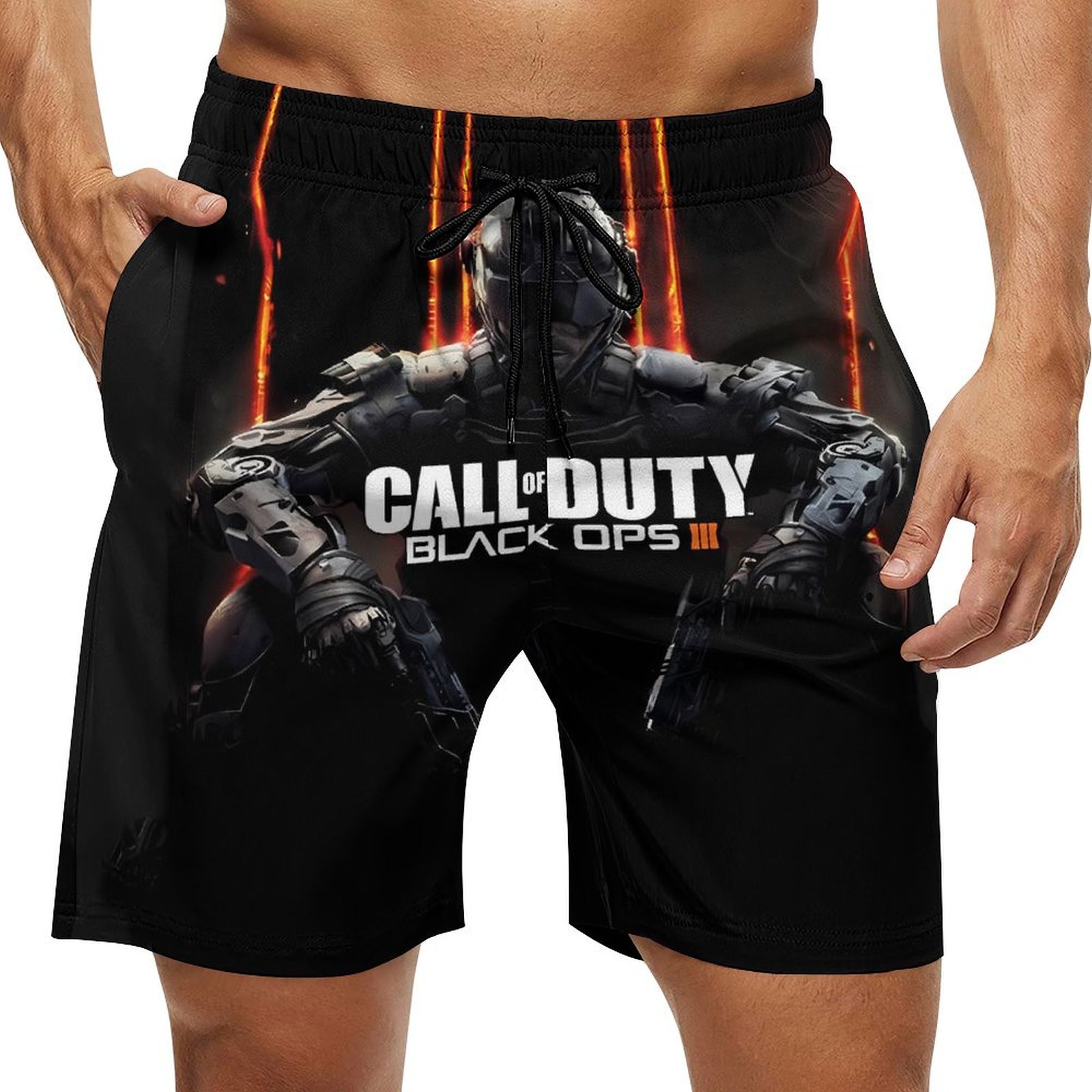 Call of Duty Men's Beach Shorts Swim Trunks Quick Dry Casual Polyester ...