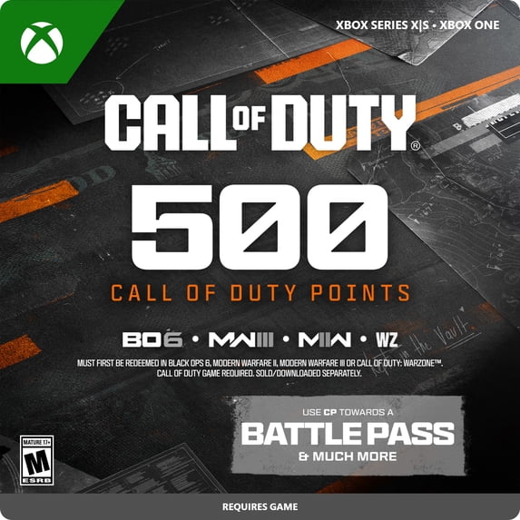 Microsoft Call of Duty Points 500 Xbox One Xbox Series X S Digital in ...