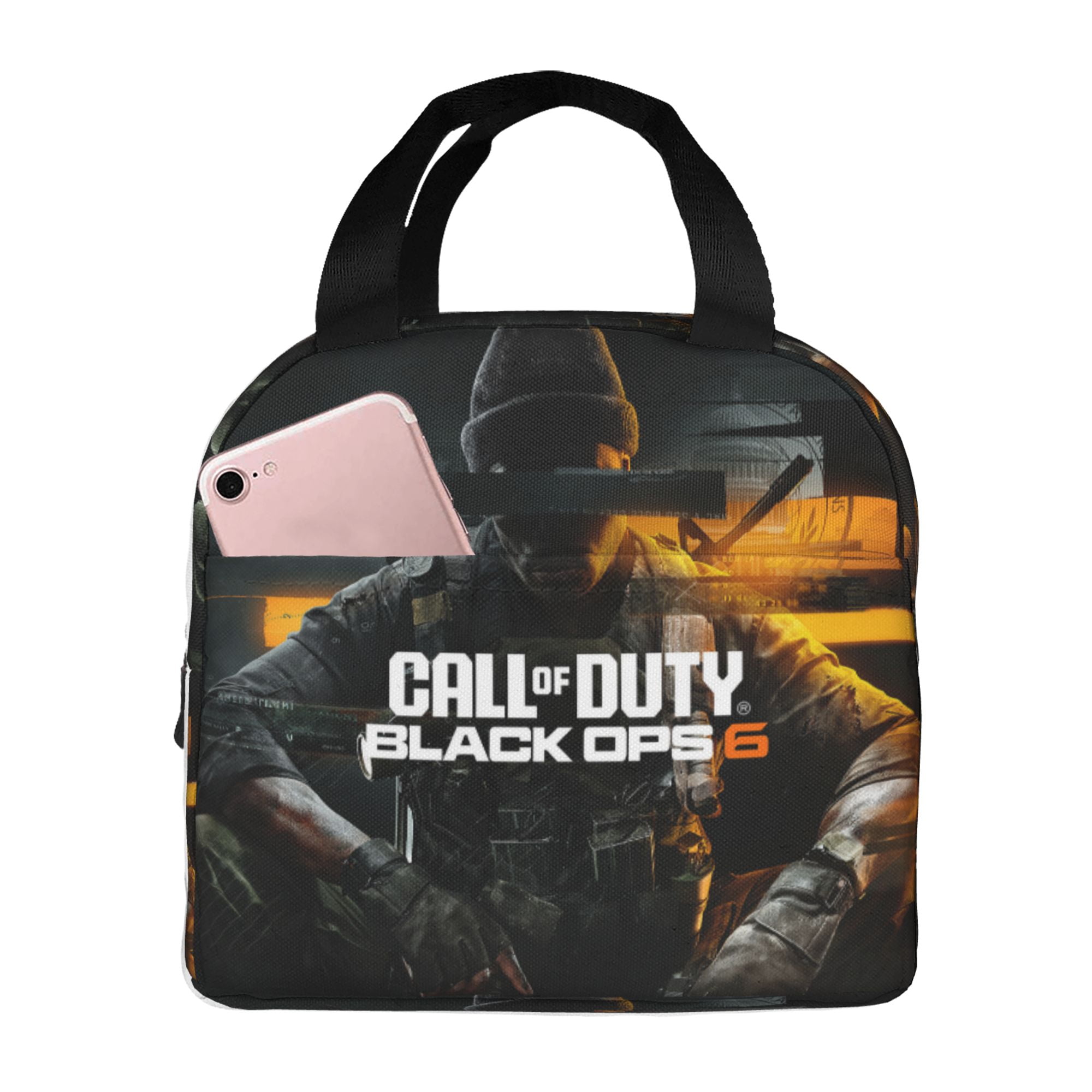 Call of Duty black Ops Reusable Lunch Bag Cooler Tote Bag Adjustable ...