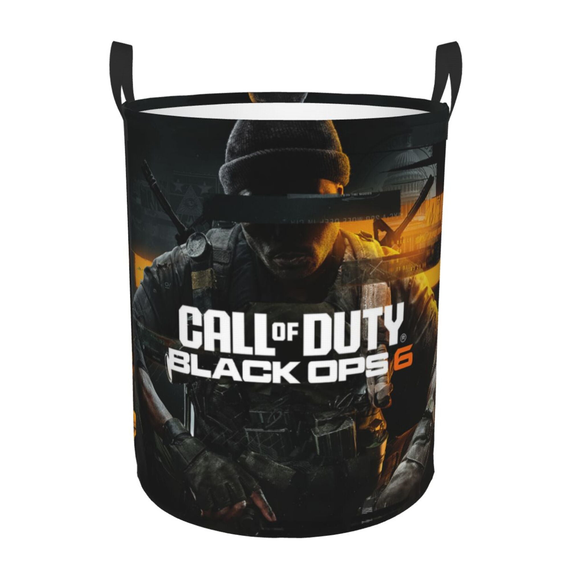 Call of Duty black Ops Storage Basket Laundry Hamper Collapsible Round ...