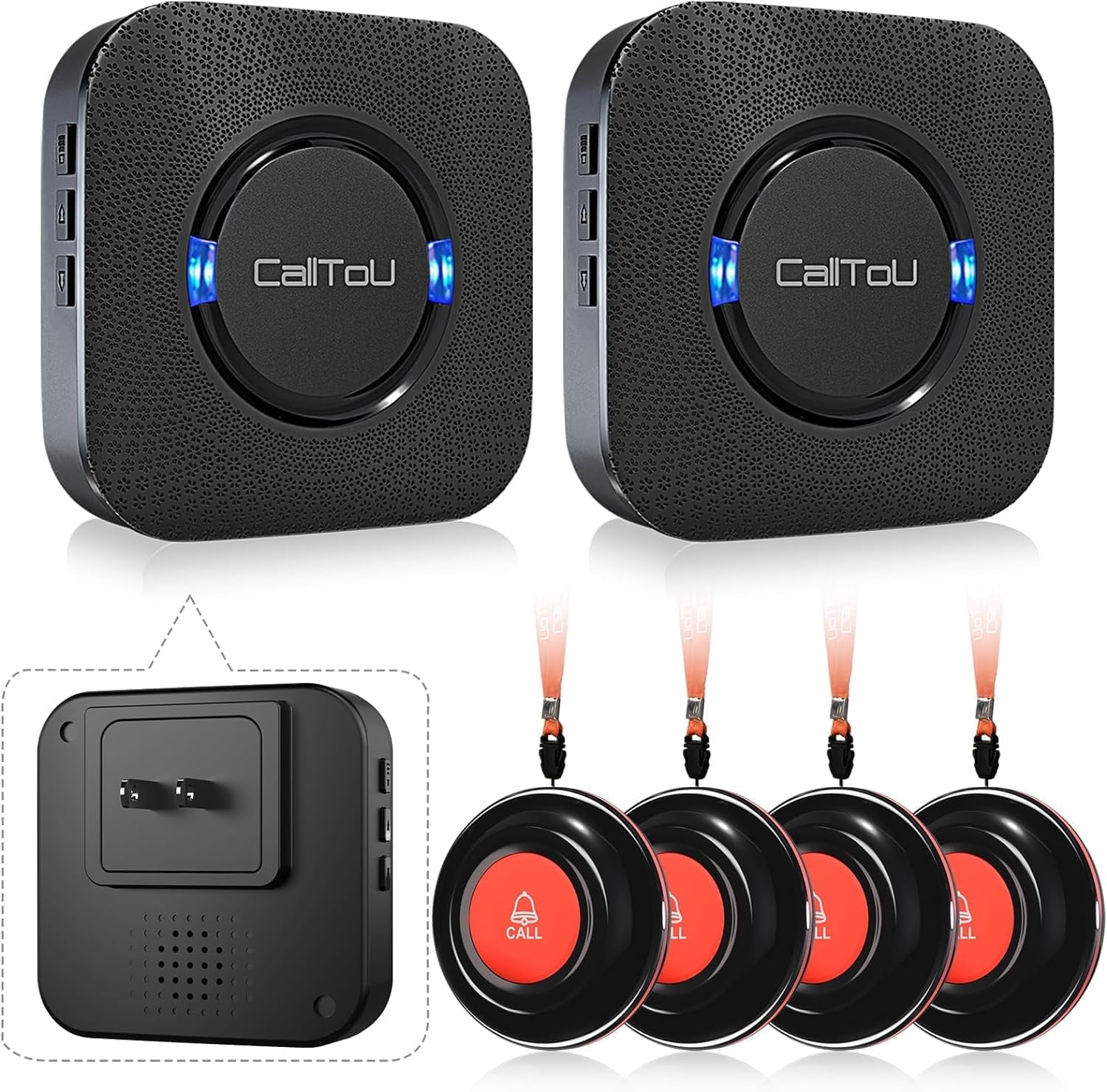 CallToU Caregiver Call Button Wireless Call Bell Alert Button for ...