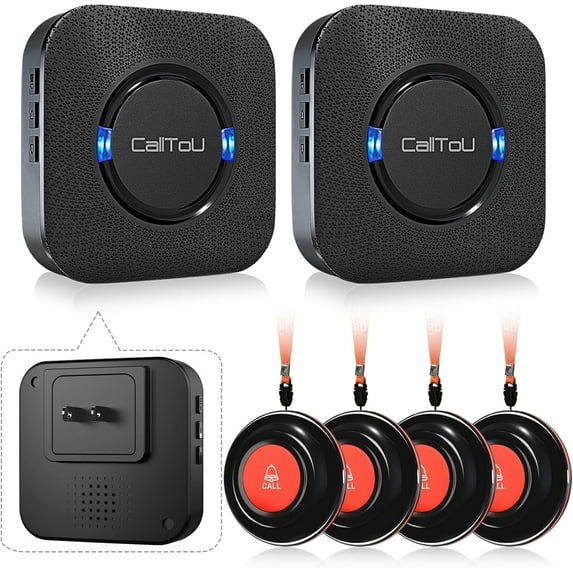 CallToU Caregiver Call Button Wireless Call Bell Alert Button for ...