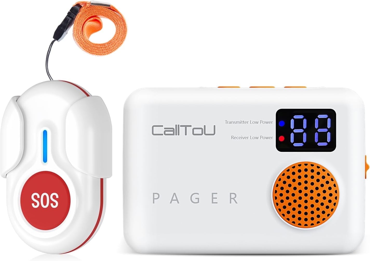 CallToU Caregiver Pager Wireless Call Button Vibration Call Bell Nurse ...
