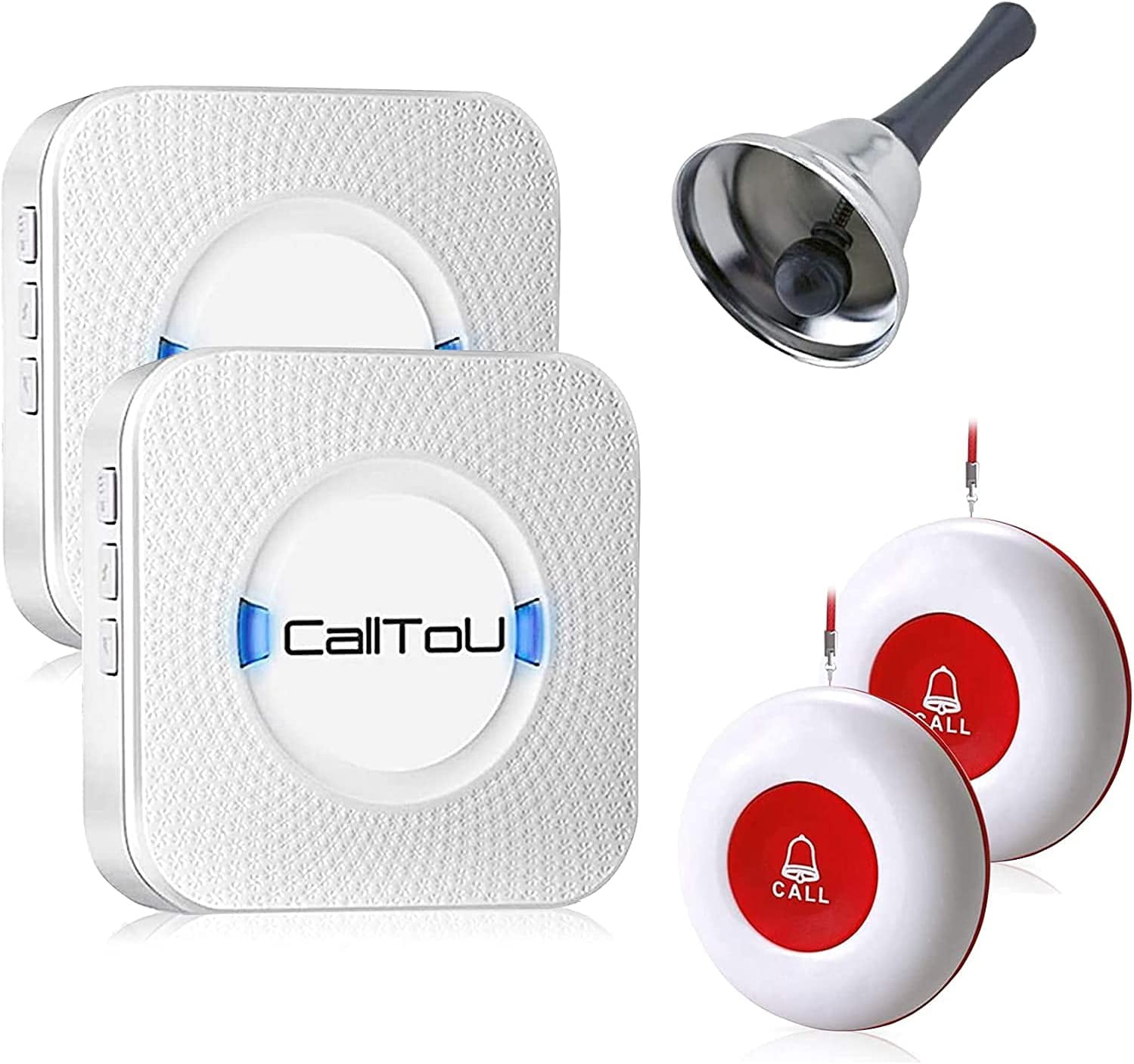 CallToU Wireless Caregiver Pager Smart Monitoring System Alert Buttons ...