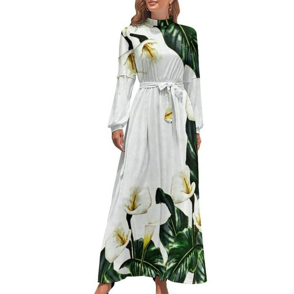 Calla Lilies Long Dress luxury dress elegant chic wedding evening ...