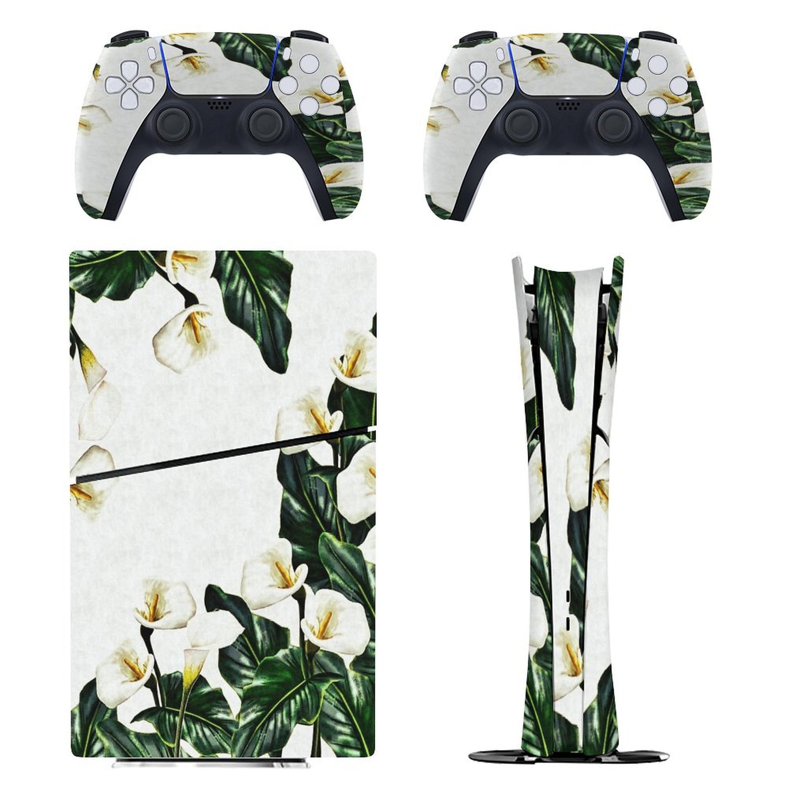 Calla Lilies PS5/PS5 Pro/PS5 Slim Digital Disc Skin Sticker For Console ...