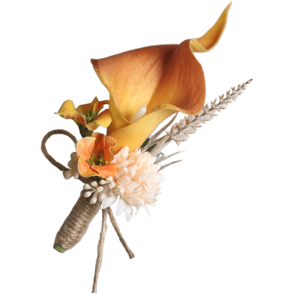 Calla Lily Corsage Single Stem Design Calla Lily Design Realistic ...