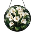 Calla Lily Floral Acrylic Window Hanging, Stained Glass Inspired ...