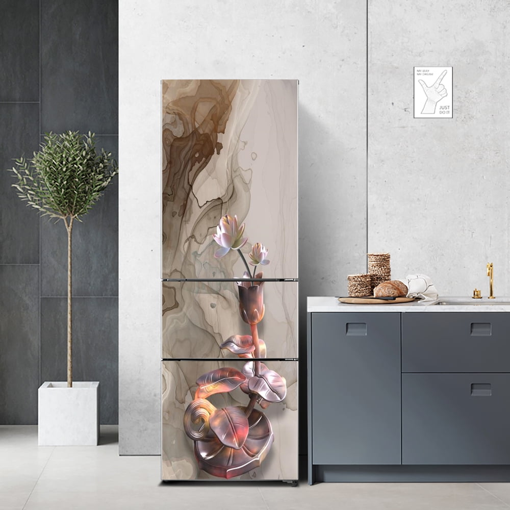 Calla Lily Flower Vase Home Modern Decoration Kitchen Fridge PVC ...