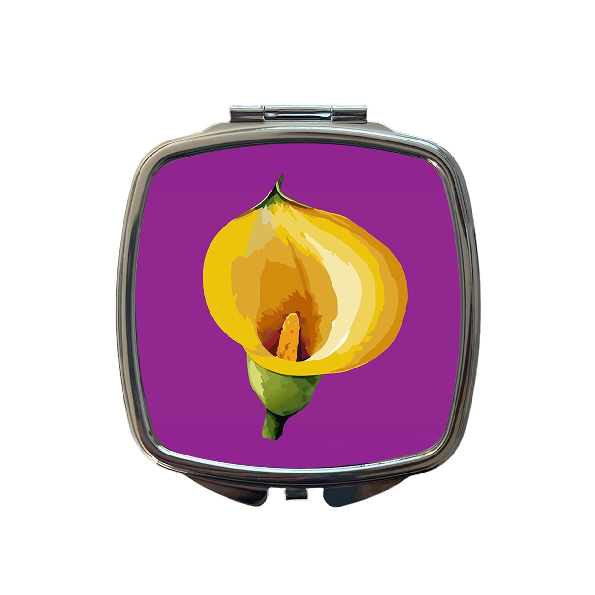 Calla Lily Flower Yellow Travel Makeup Handbag Purse Small Pocket ...