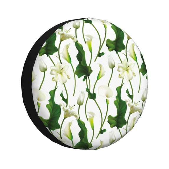Calla Lily Flowers Bloom Spare Tire Cover for Trailer Camper RV Truck ...