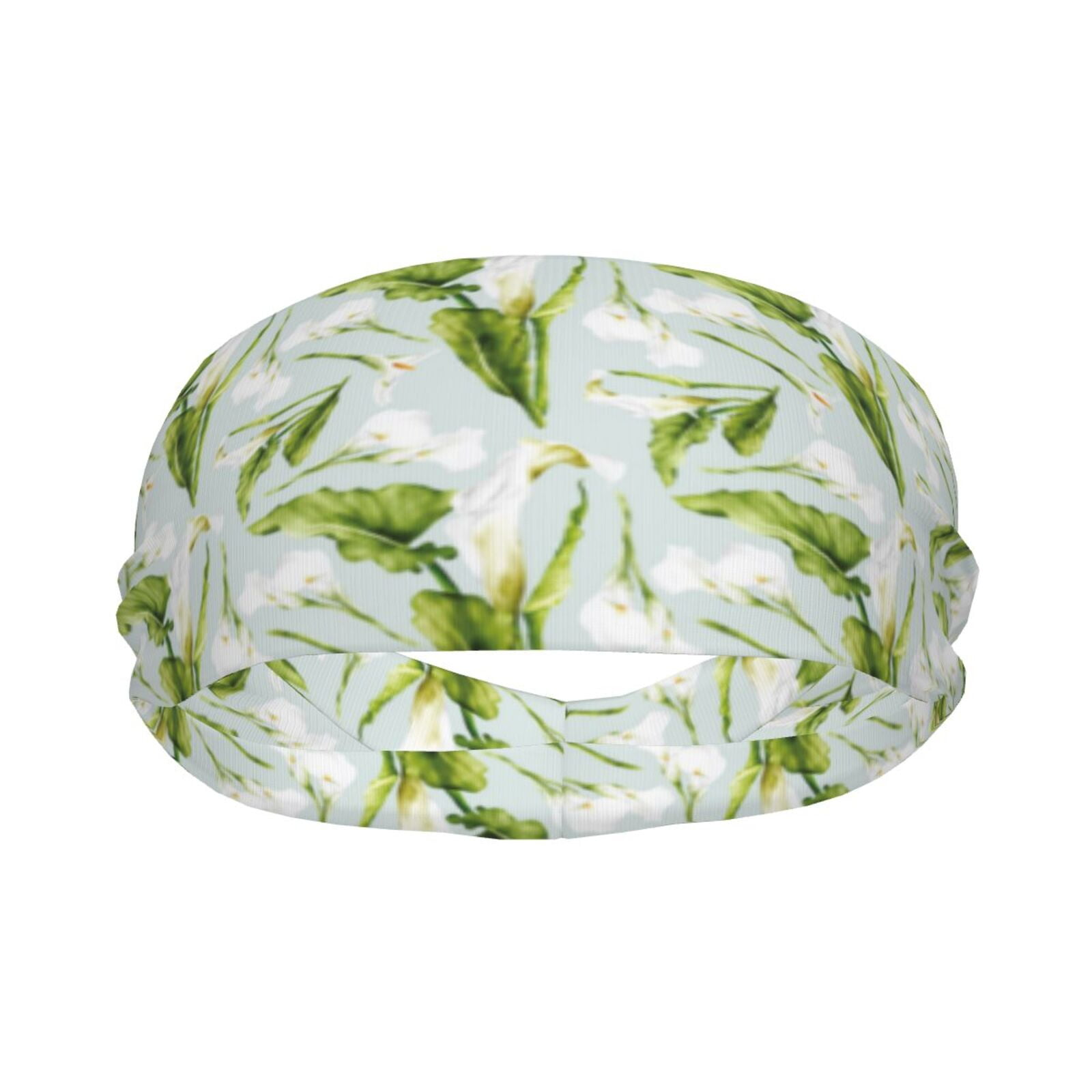 Calla Lily Flowers Light Blue Sweat Bands Headbands for Women Men ...