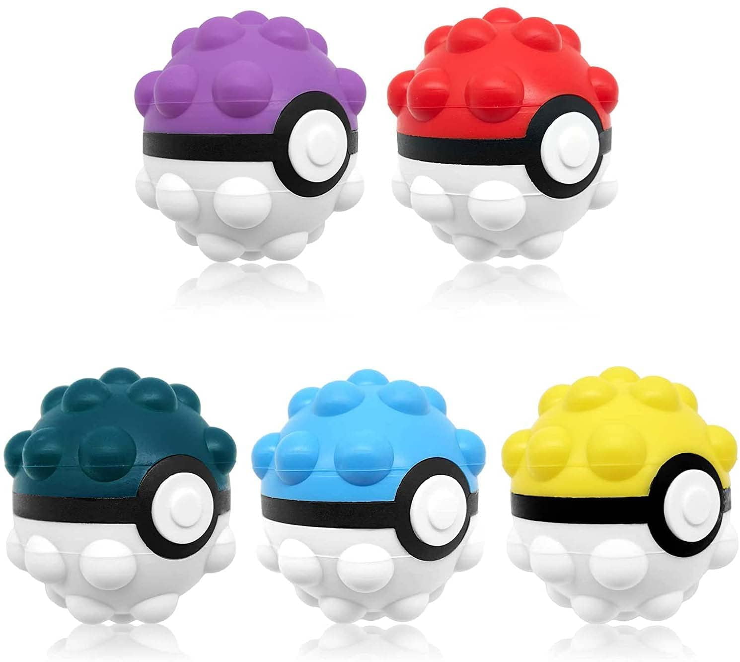 Calla Multicolor Cute Fidget Poppets Balls, Stress Balls Fidget Toy ...