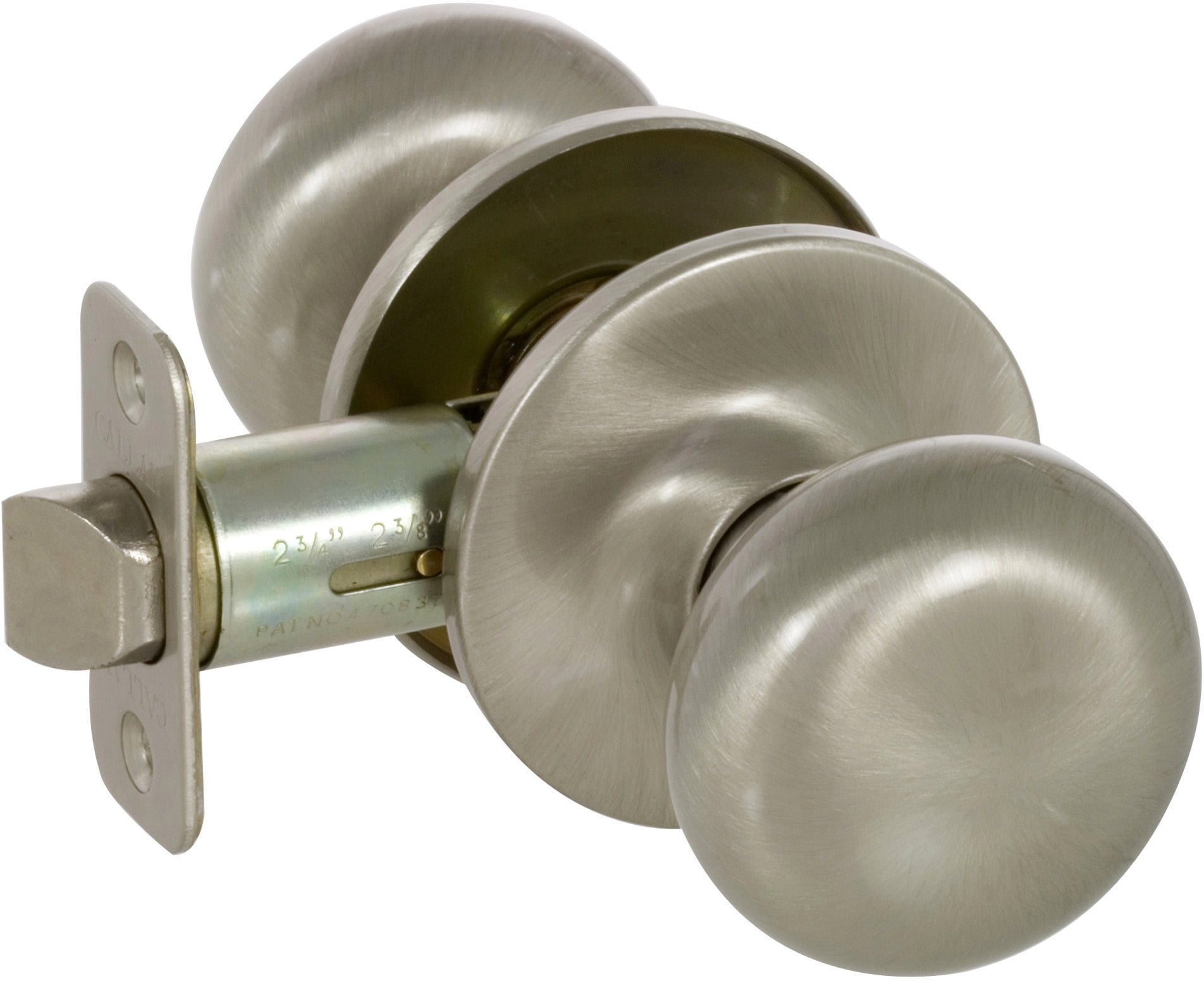 Callan 102T-Sa Saxon Privacy Door Knob Set - Nickel - Walmart.com