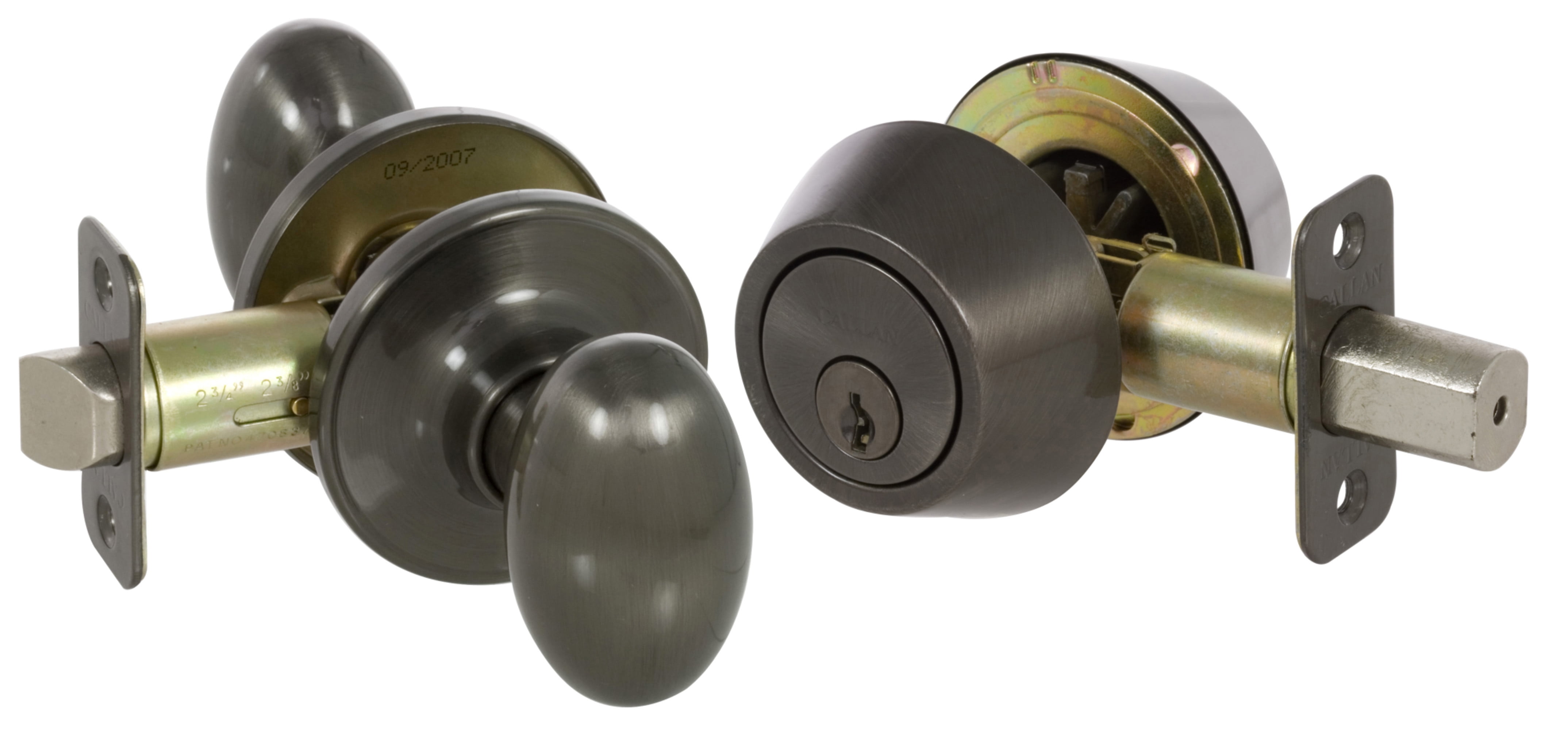 Callan 300T-Ca Carlyle Single Cylinder Keyed Entry Knob And Deadbolt ...