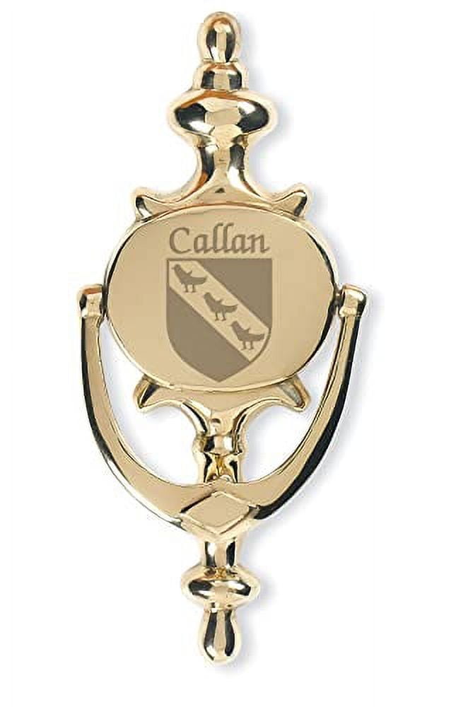 Callan Irish Coat of Arms Brass Door Knocker - Walmart.com