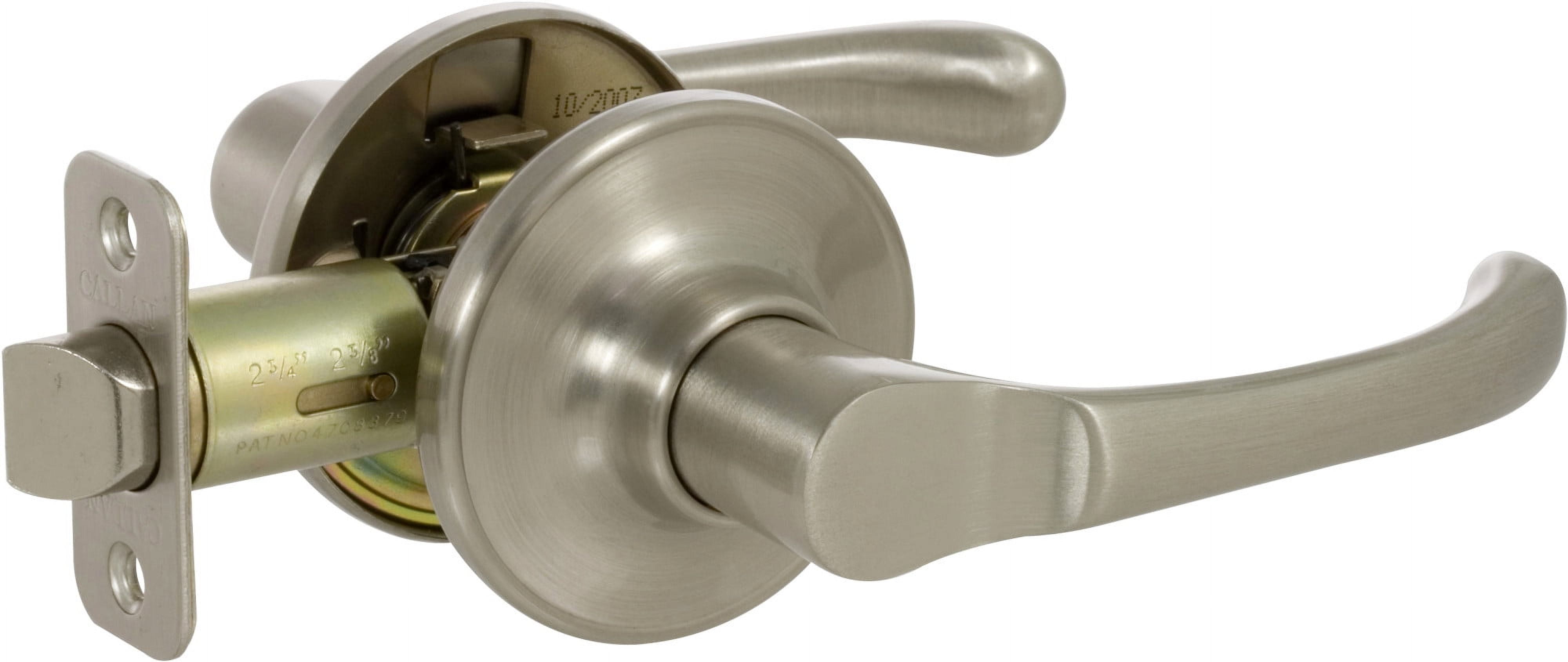 Callan KN5021 Newport Series Grade 3 Privacy Lever Set, Satin Nickel ...