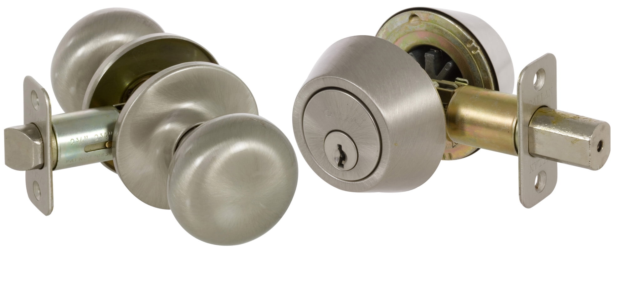 Callan KS3001 Saxon Single Cylinder Keyed Entry Knob and Deadbolt ...
