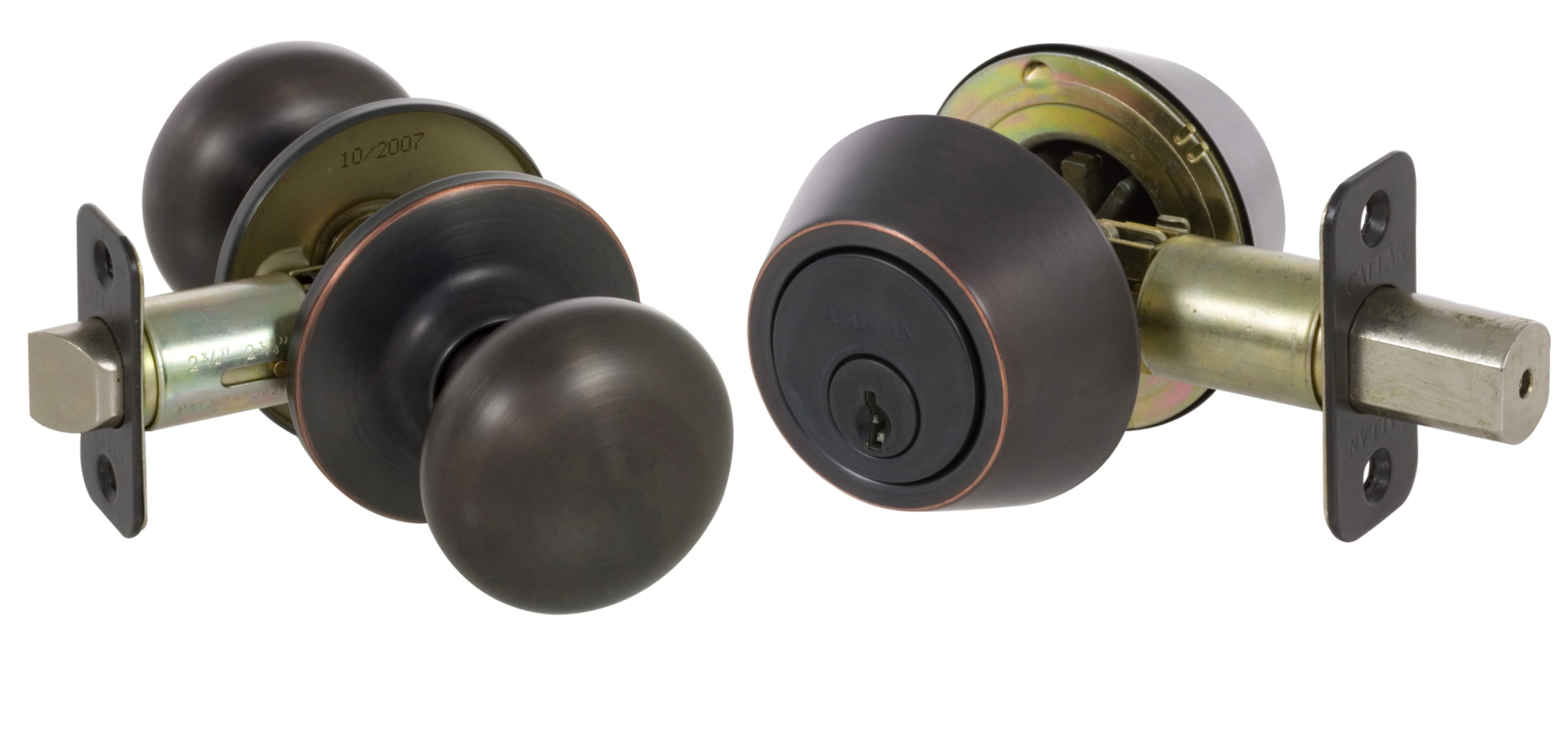 Callan KS3007 Saxon Series Grade 3 Keyed Entry Knob & Single Cylinder ...