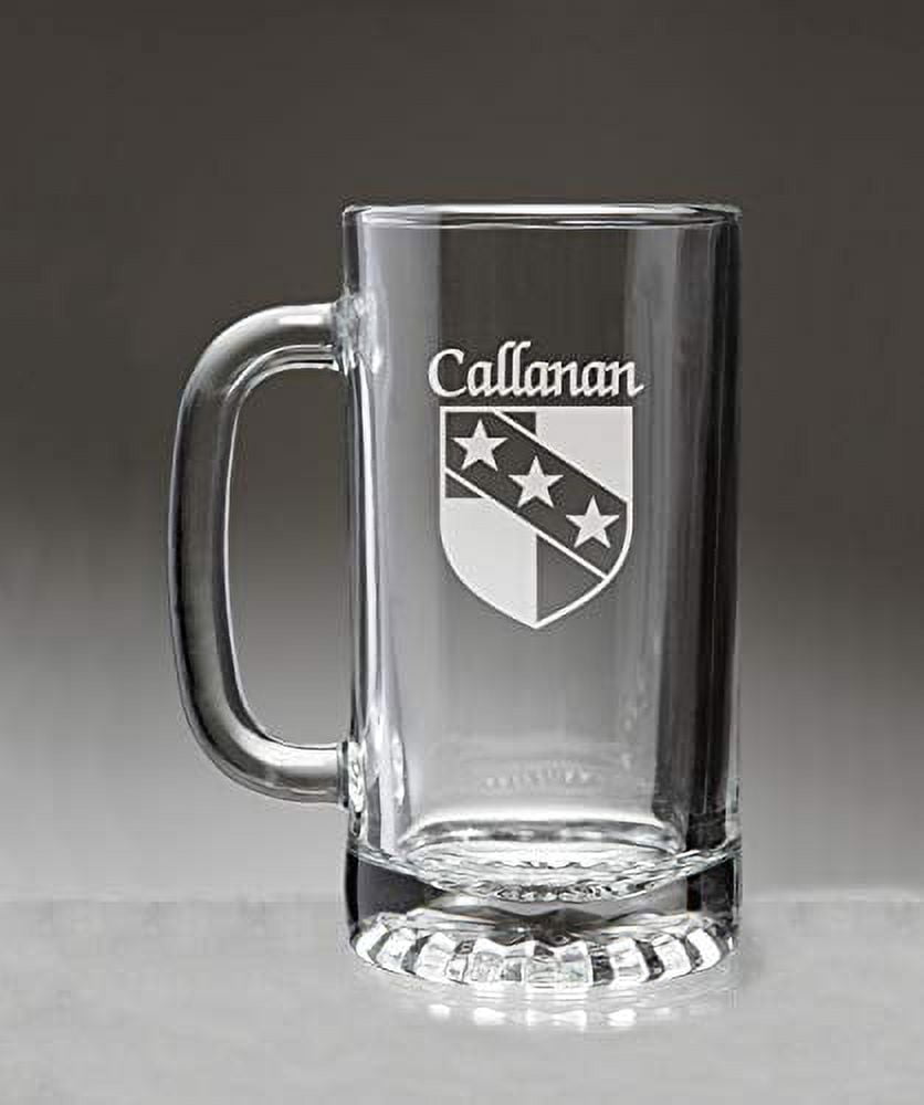 Callanan Irish Coat of Arms Glass Beer Mug (Sand Etched) - Walmart.com