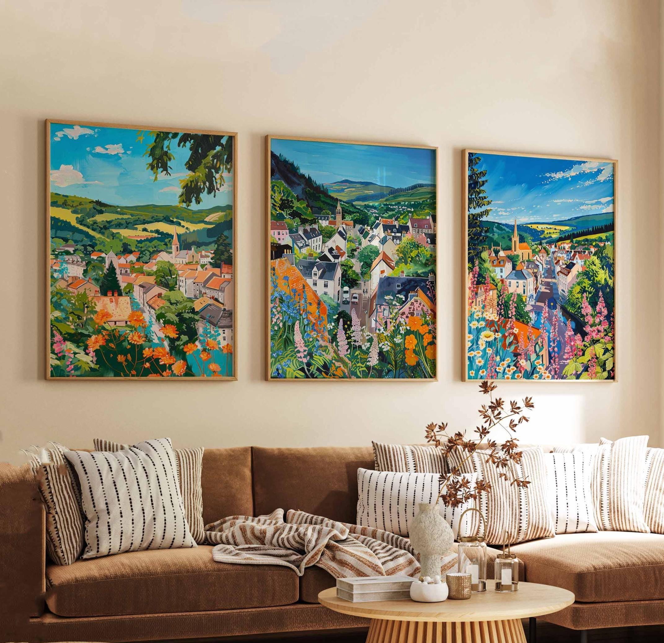 Callander Posters Scotland Prints UK Travel Poster Set Callander Wall ...