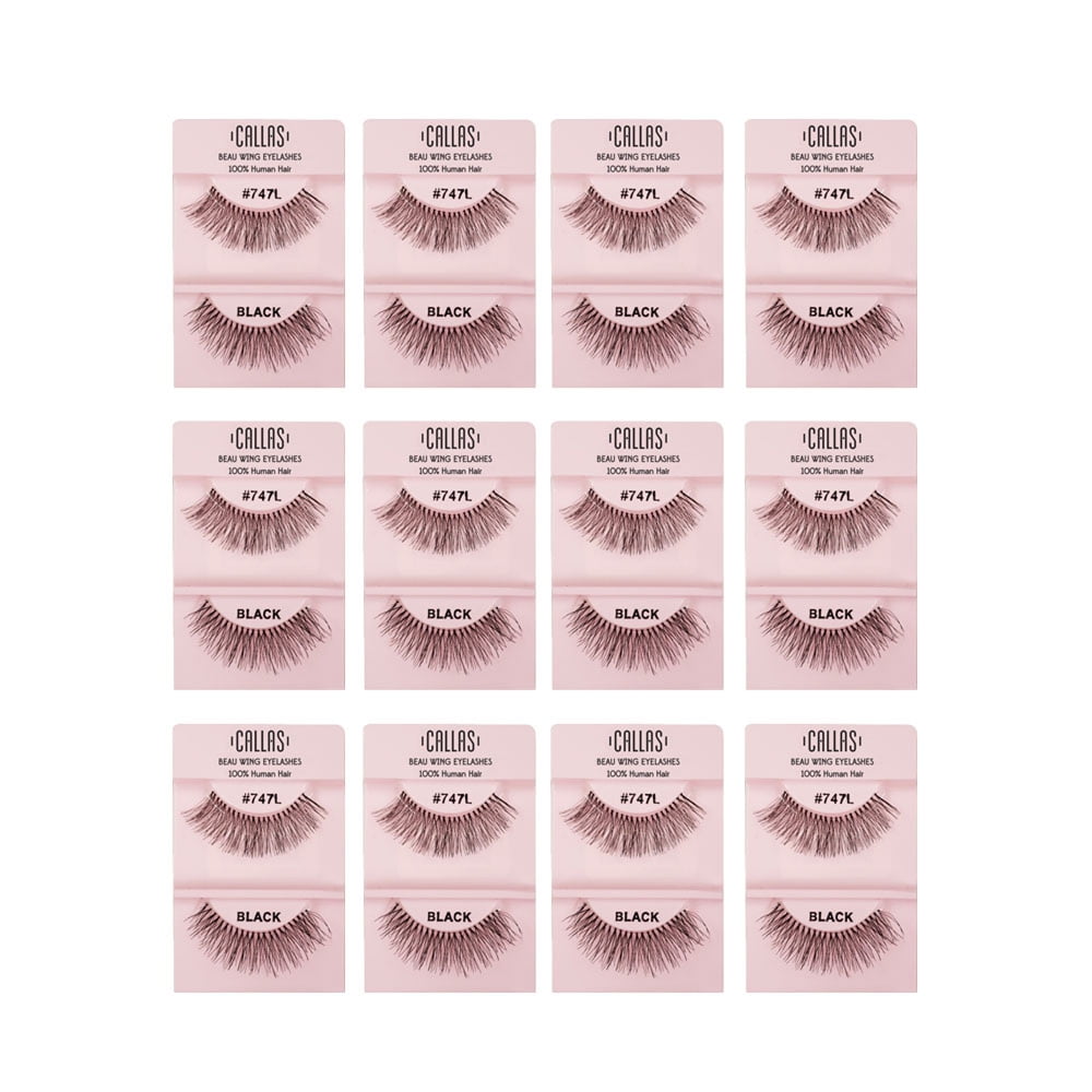 Callas Beau Wing Eyelashes #747 L (1 pair x 12 sets) - Walmart Business ...