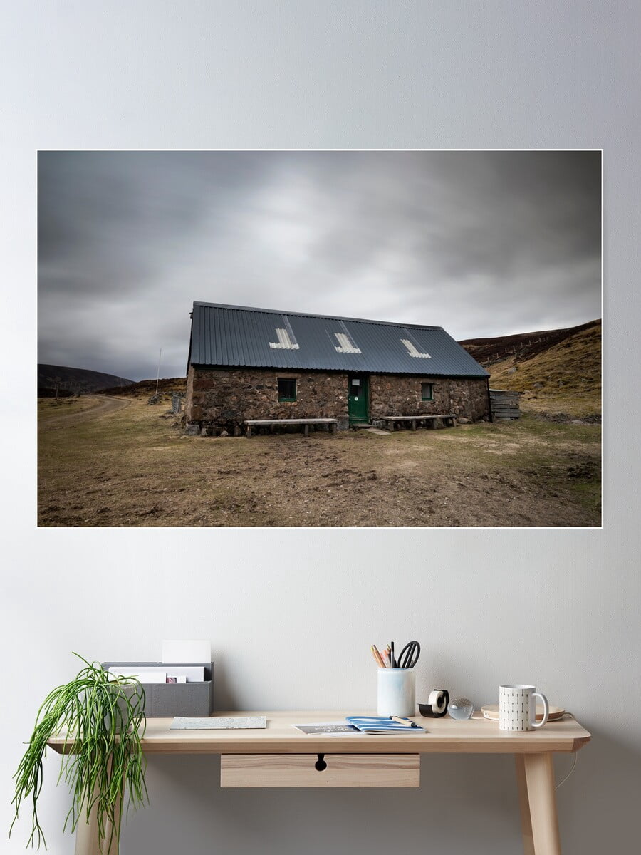 Callater Stable Bothy Poster Wall Art, Modern Wall Decor For Living ...