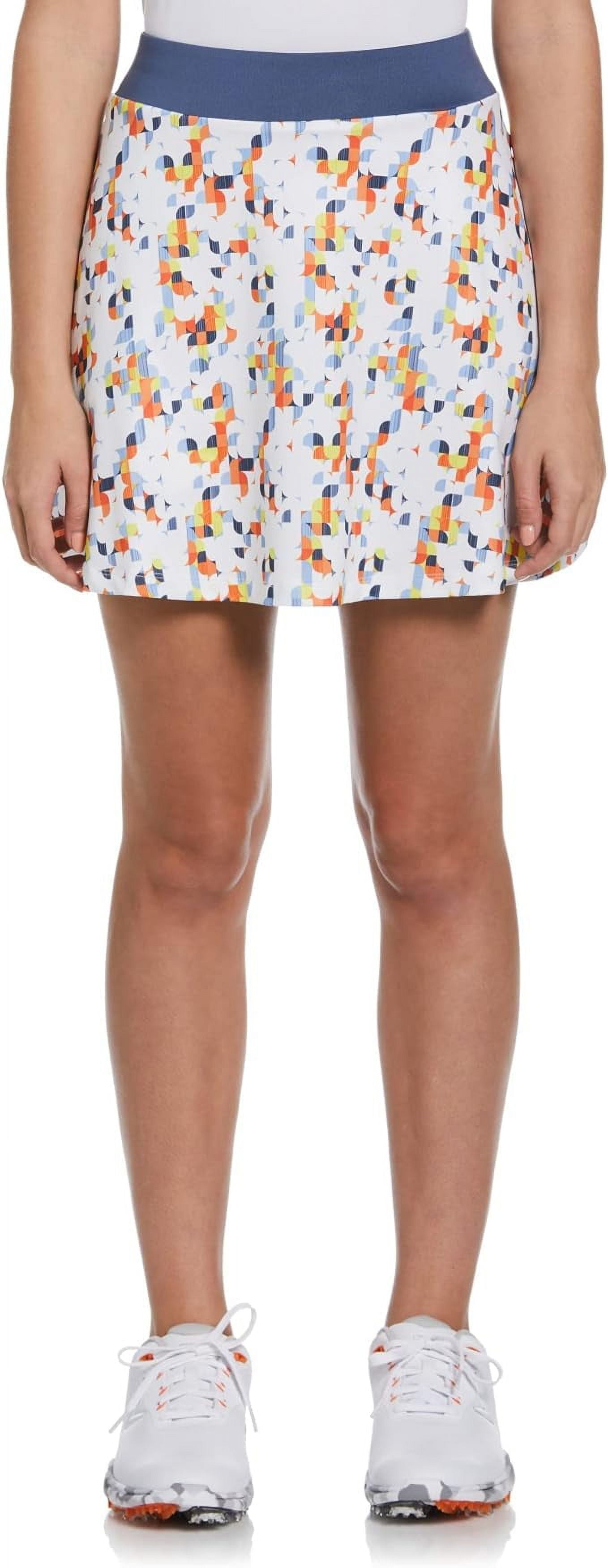 Callaway 17" Shift Geo Flounce Skort (Brilliant White, Medium ...